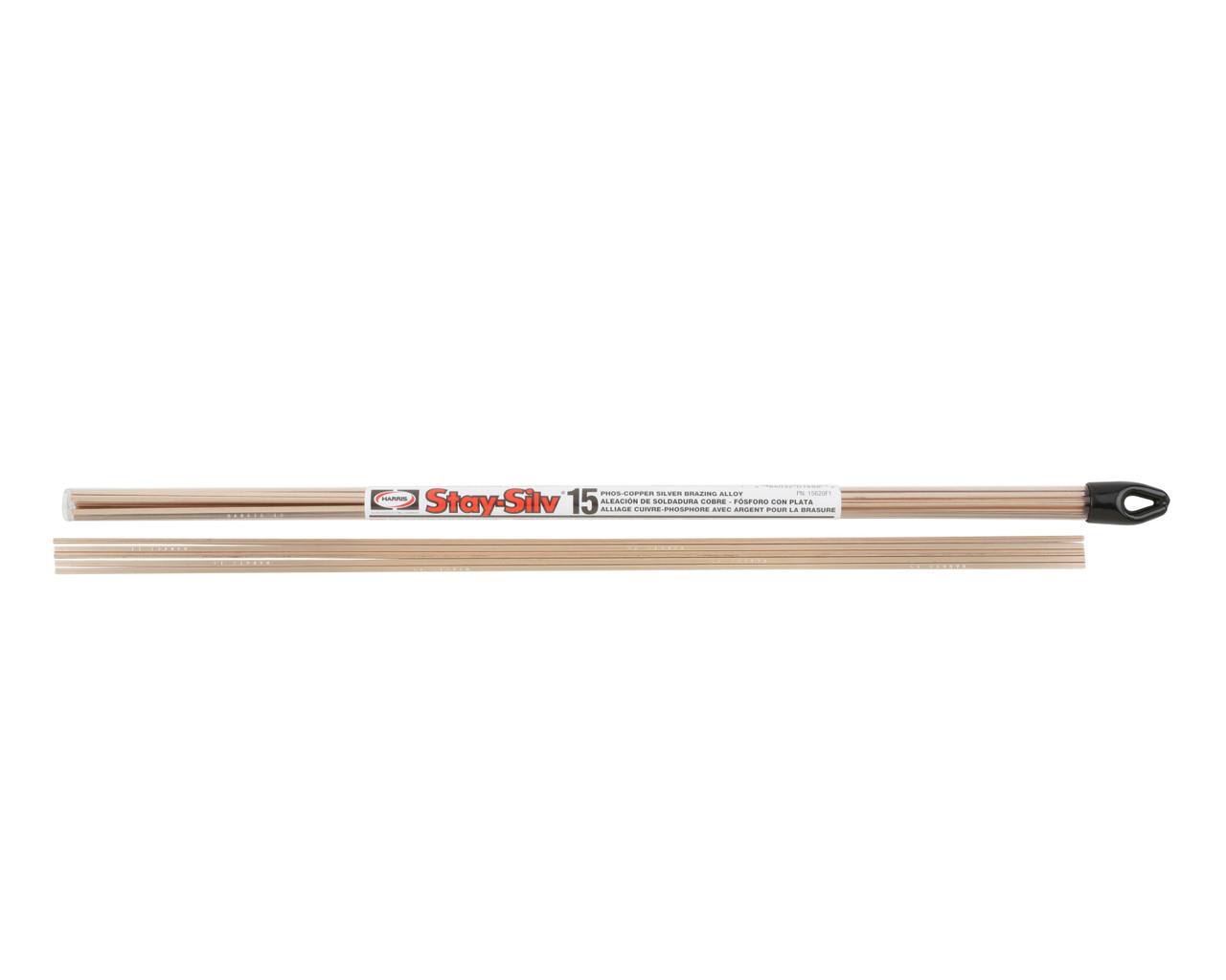 Harris Stay-Silv 15 .050" x 1/8" x 28 Sticks Silver Phos-Copper Brazing ...