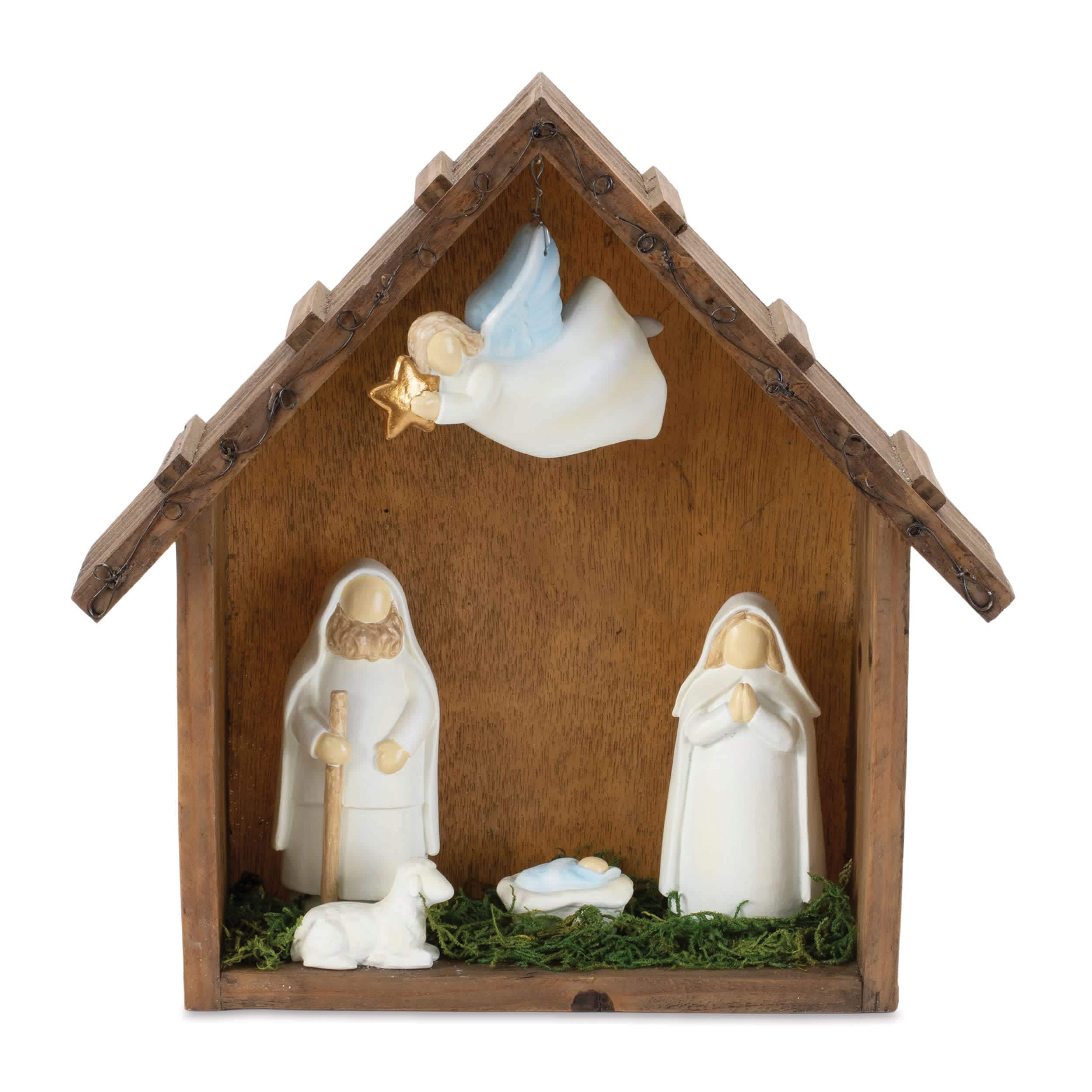 Melrose International Holiday Nativity Scene Display 10 in L in the ...