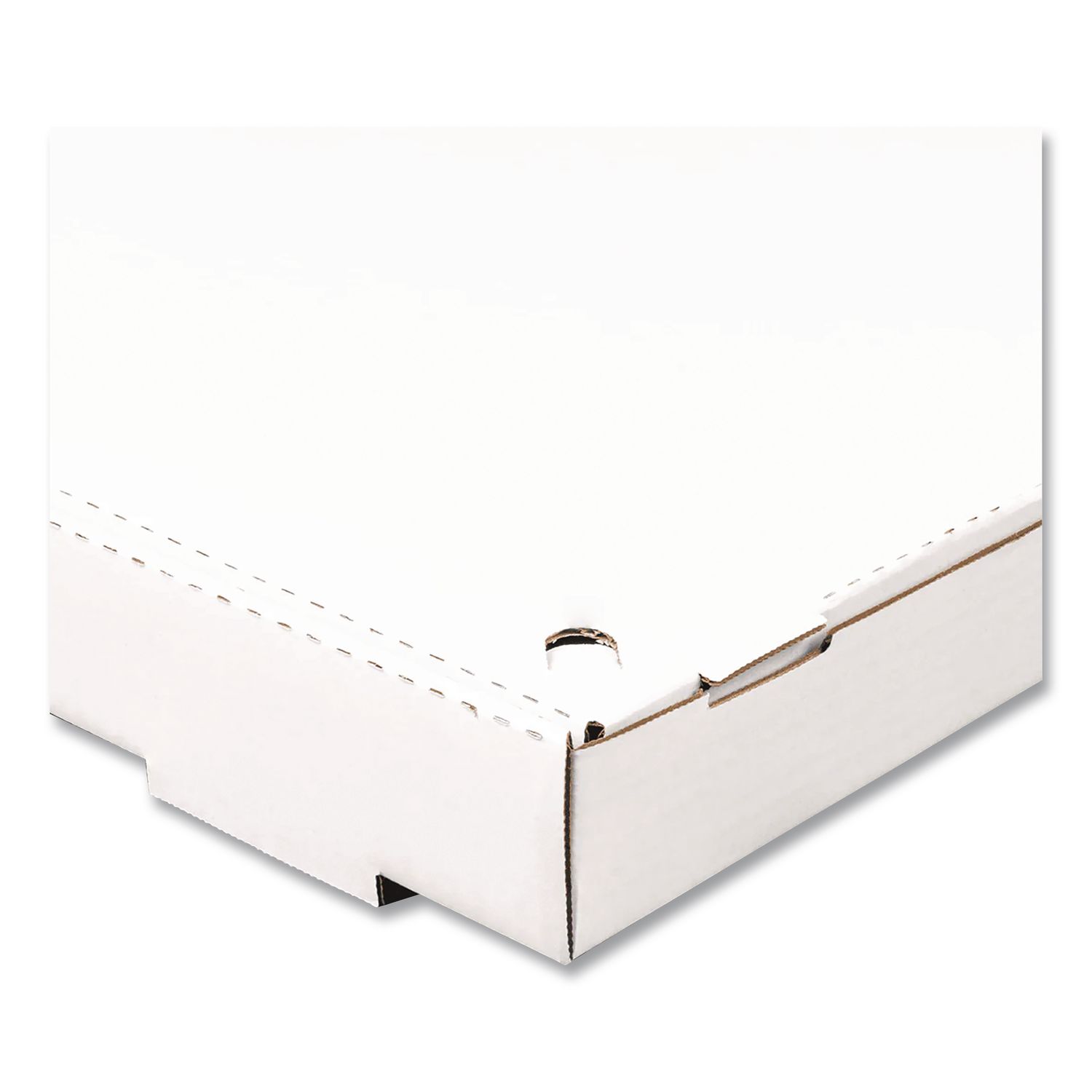 Karat Corrugated Pizza Boxes 12 x 12 x 1.97 White/Brown 50/Carton in ...