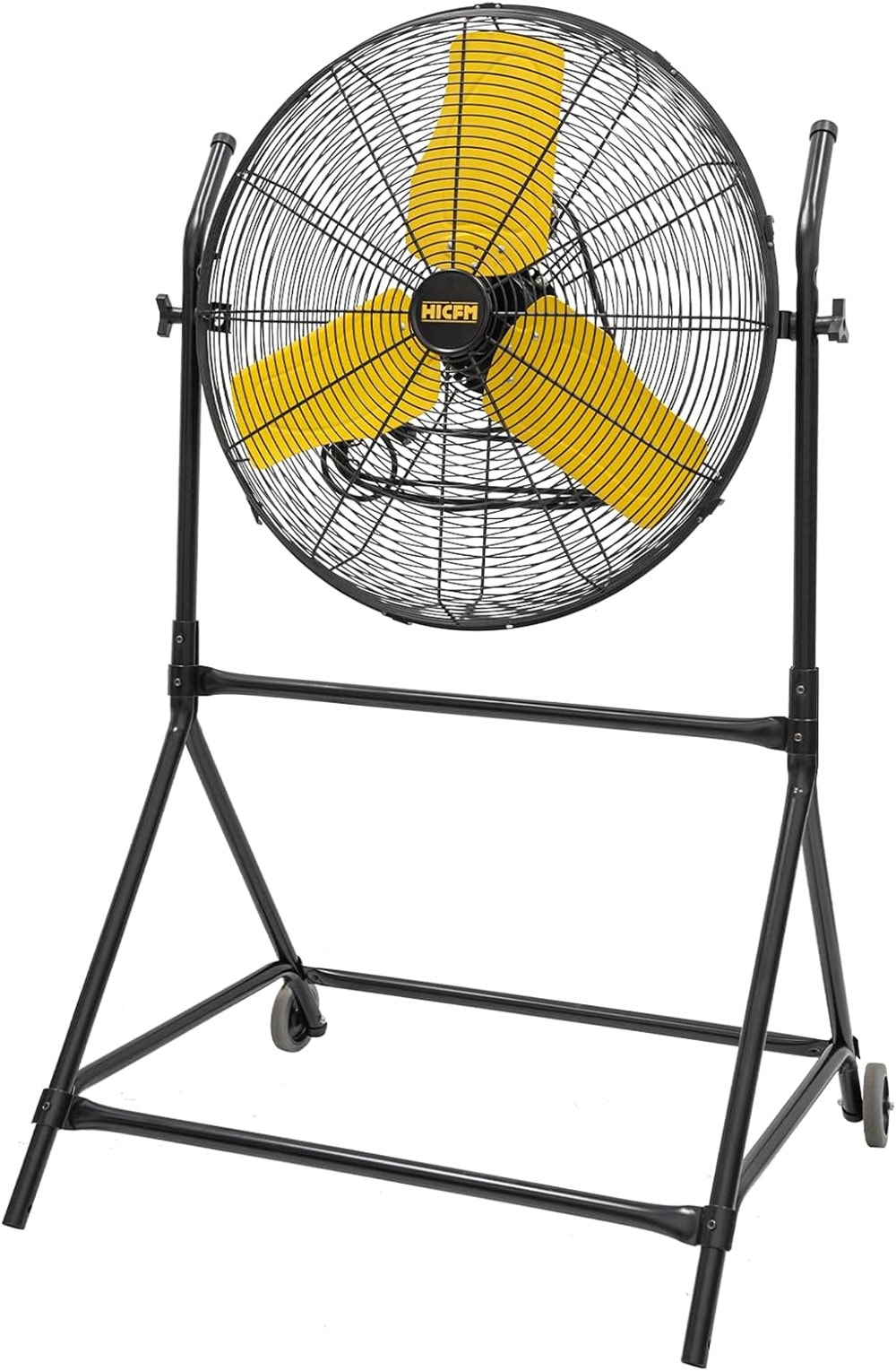 24-in High Velocity Indoor Pedestal Fan, in Yellow in the Portable Fans ...