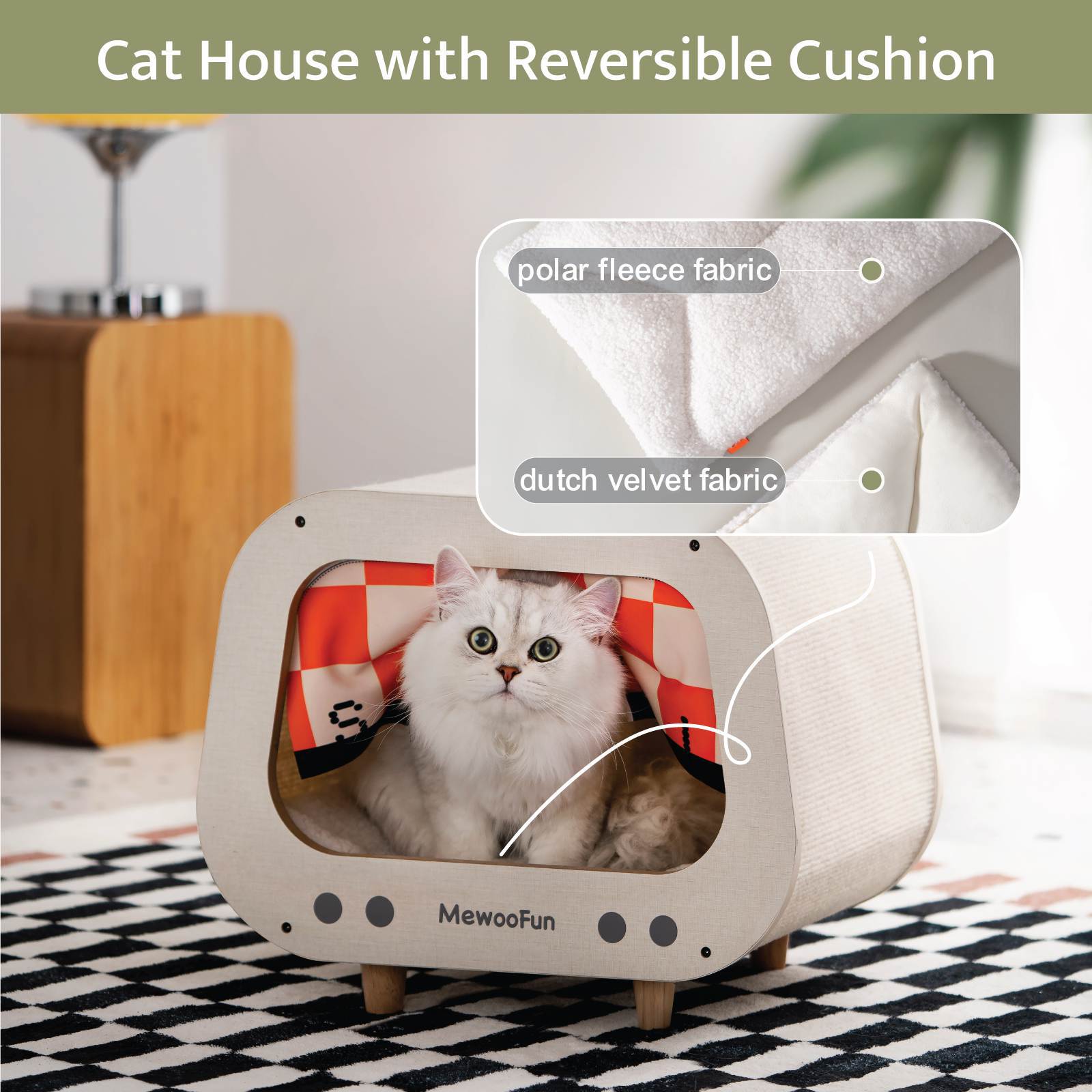 Maocao Hoom White Enclosed ( Small ) in the Pet Beds department at ...