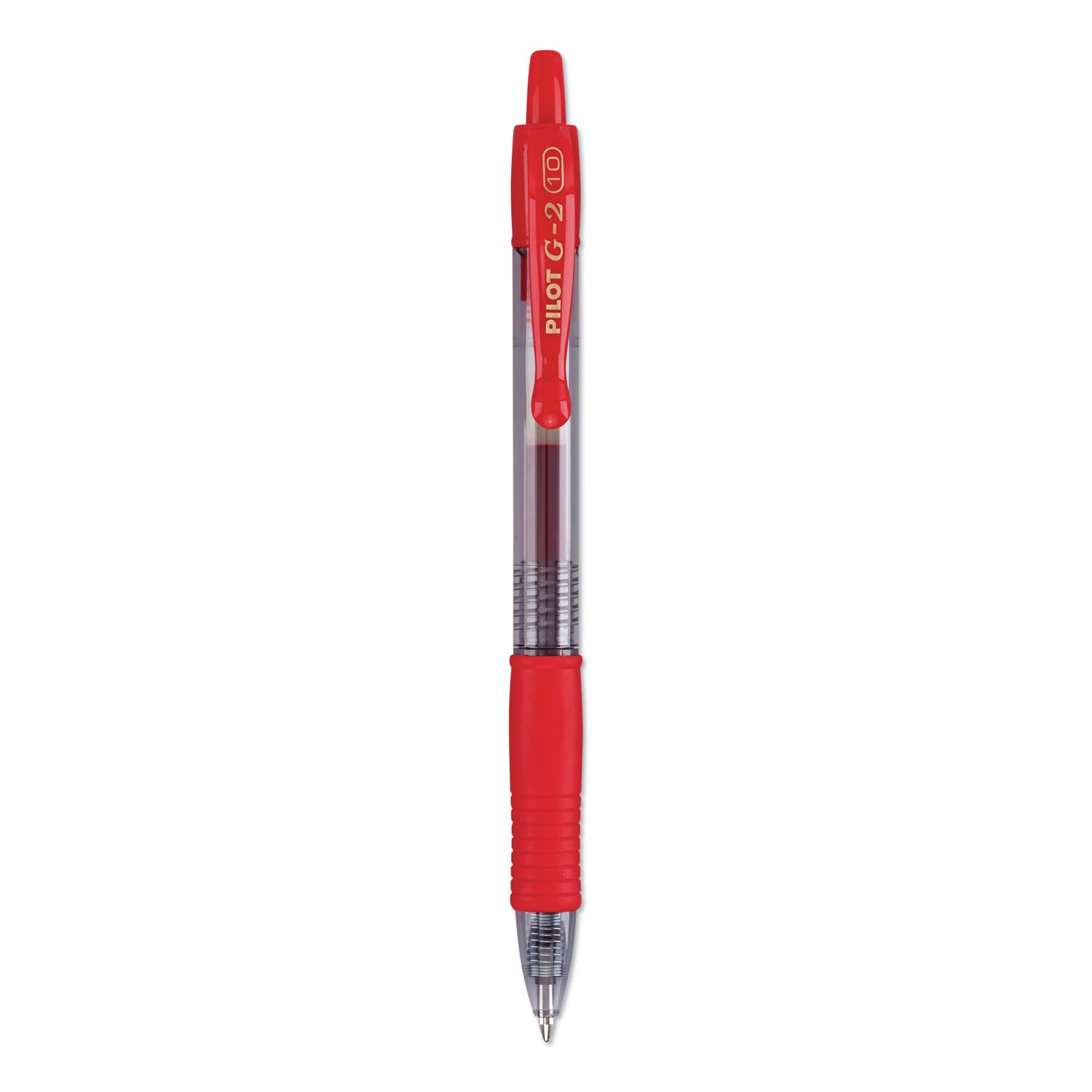 Pilot G2 Premium Gel Pen Retractable Bold 1 mm Red Ink Smoke Red Barrel ...