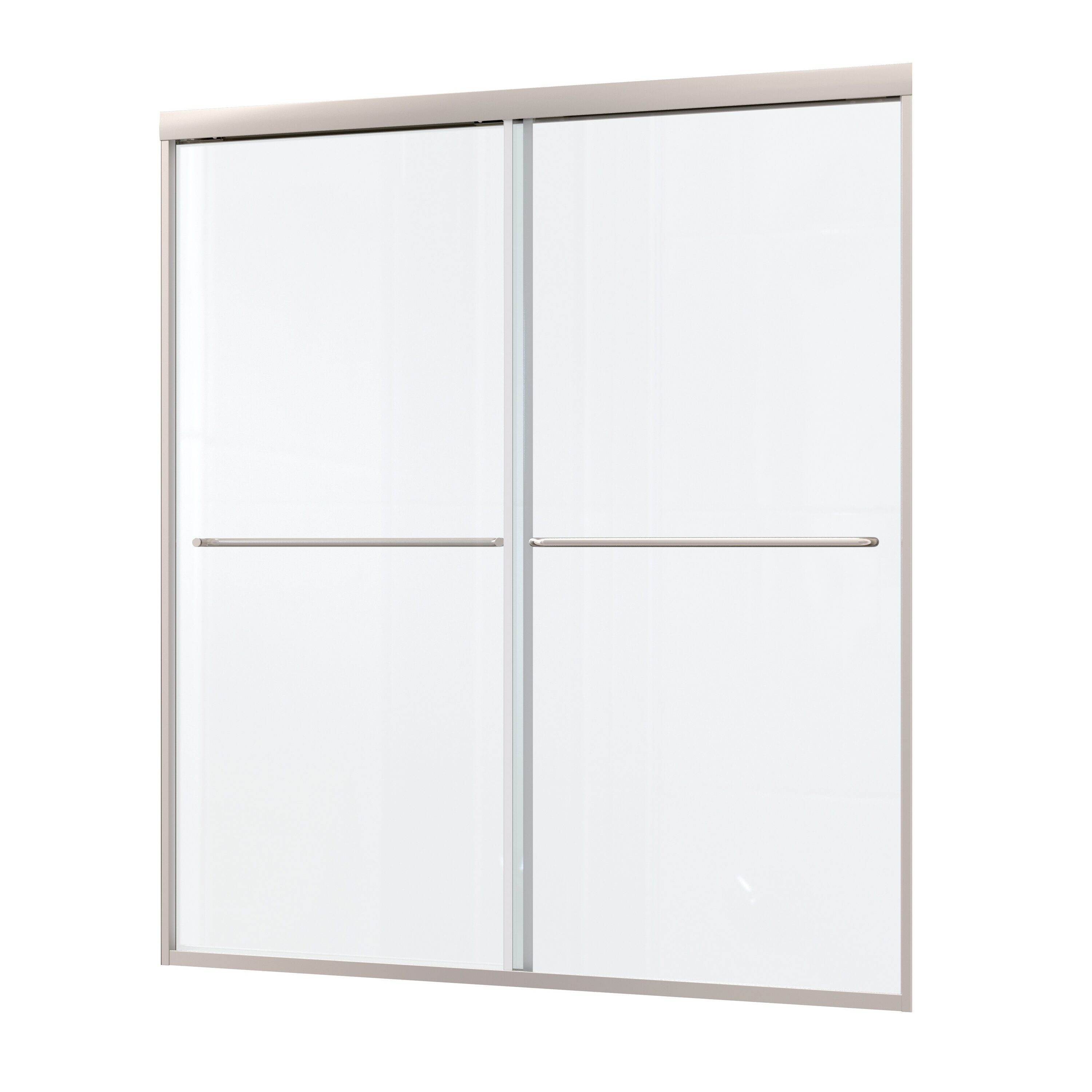 LIVACA 56 to 60 inch x 70 inch Chrome Aluminium Alloy Bypass Shower ...