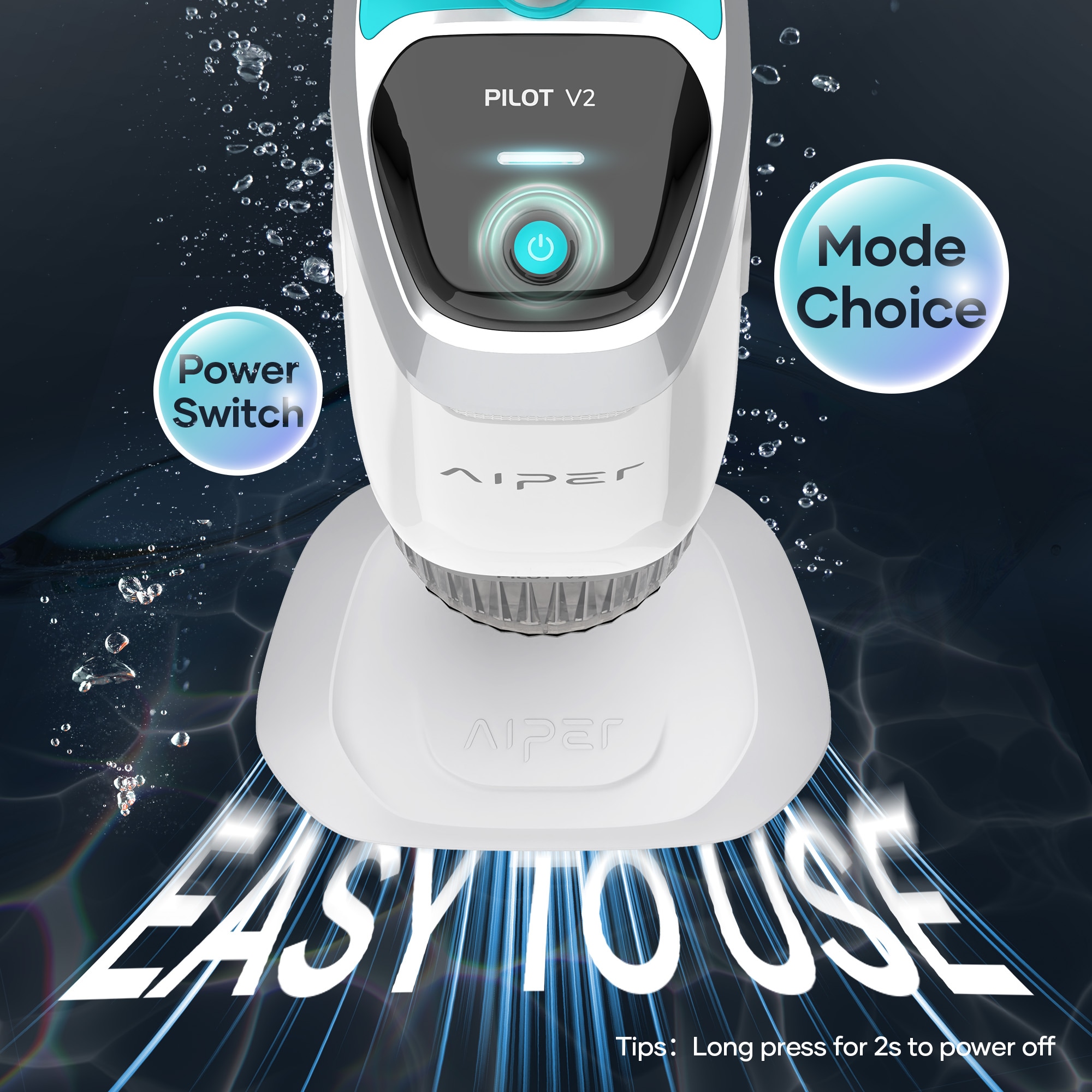 Aiper Pilot V2 2.5-in Handheld Pool Vacuum in the Pool Vacuums ...
