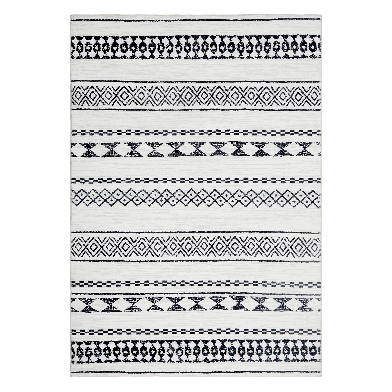 Garvee 10 x 13 ft Machine Washable Boho Farmhouse Non Slip Polyester ...