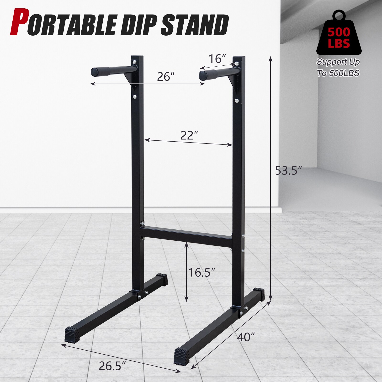 Flynama Freestanding Dip Station in the Pull-Up & Push-Up Bars ...