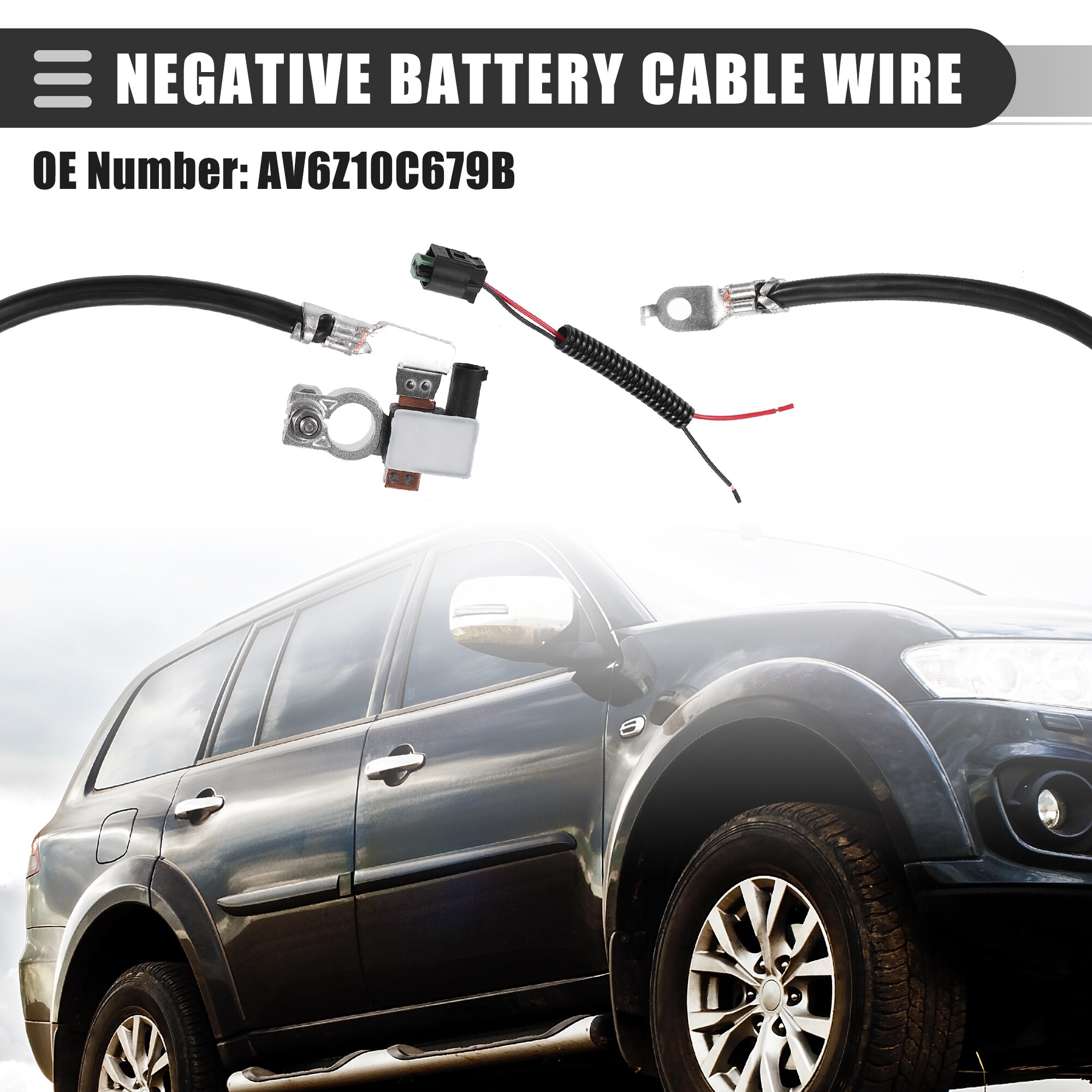 Unique Bargains Negative Battery Cable Wire with Plug for Ford Escape ...