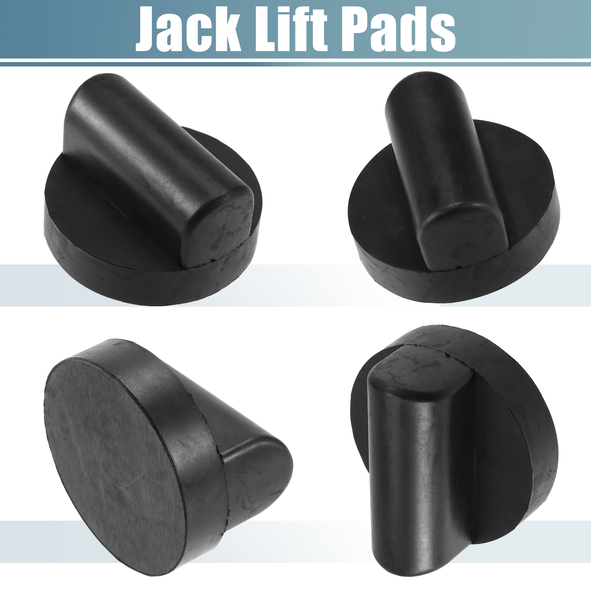 Unique Bargains 4pcs Rubber Jack Puck Jacking Lift Pad Jack Lift Point ...