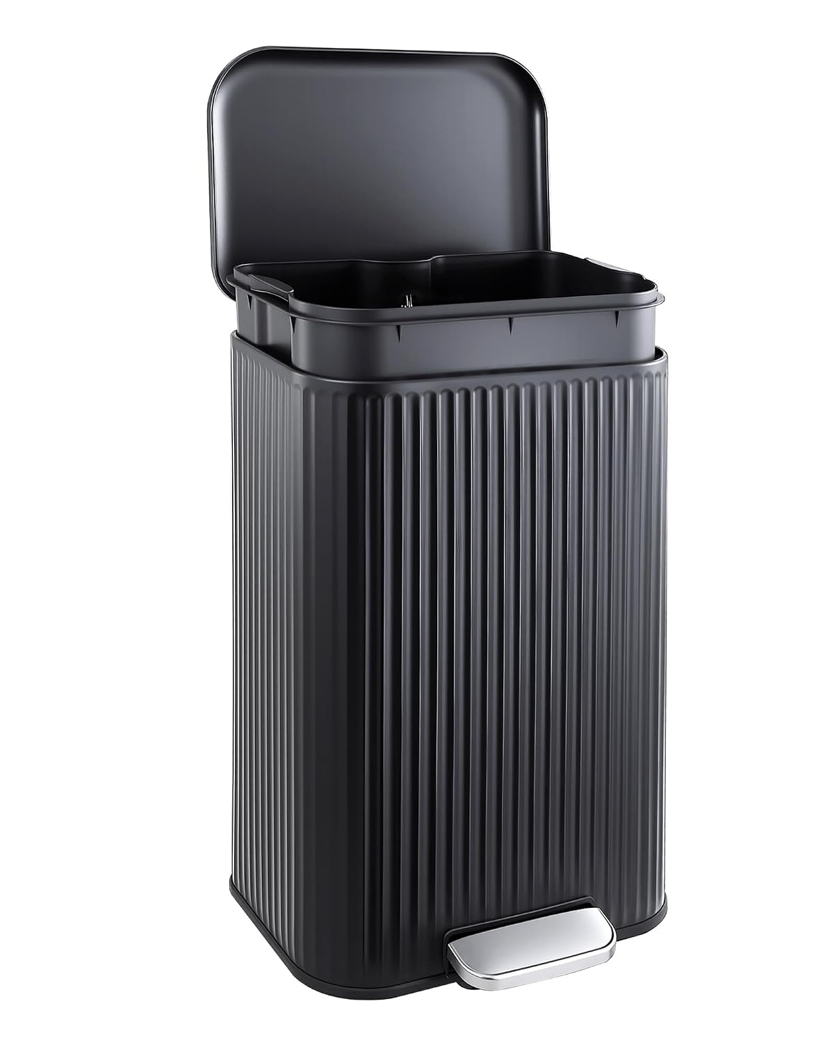 GAOMON 13 Gallon Stainless Steel Kitchen Trash Can with Soft Close Lid ...