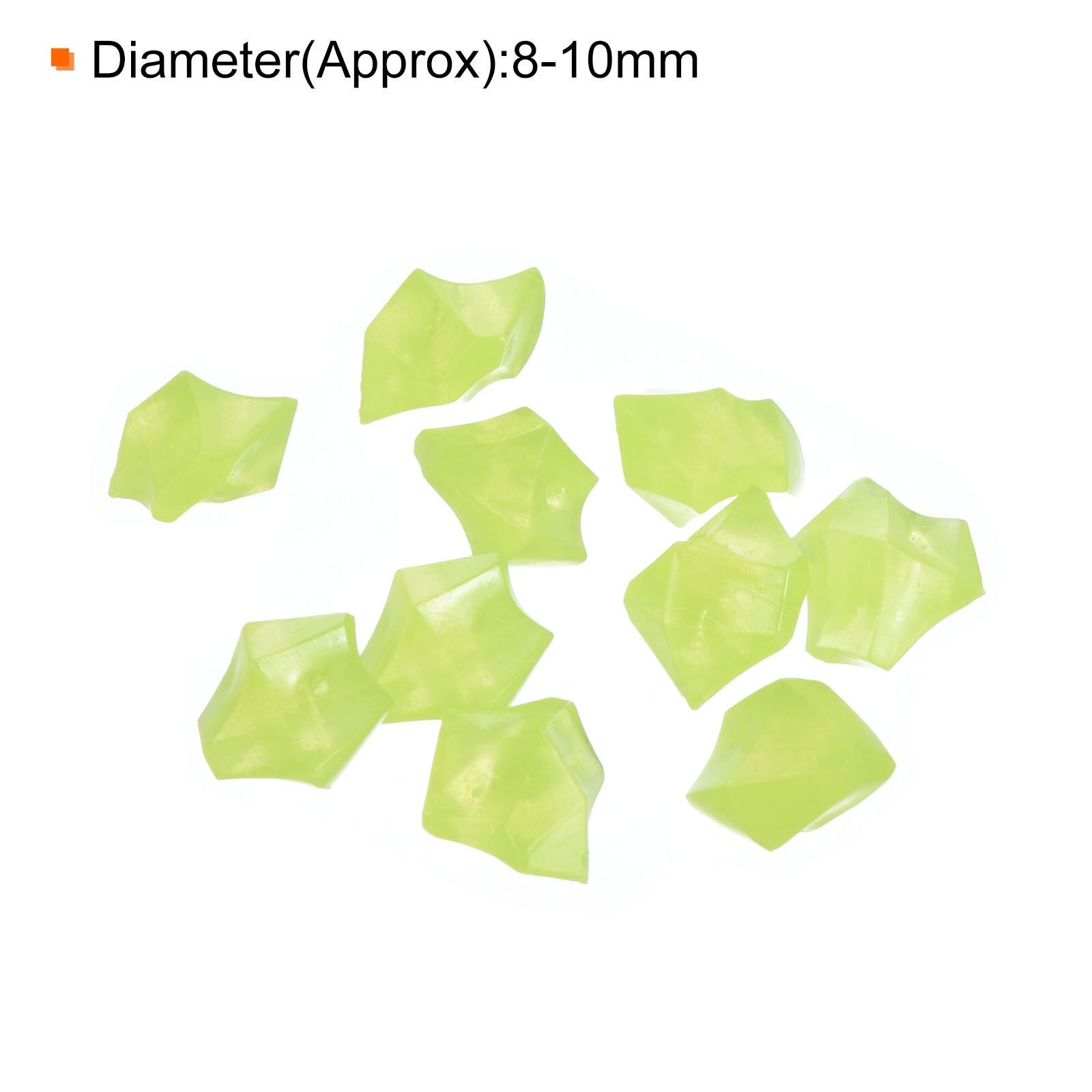 Unique Bargains 1000pcs Glow Rocks 8-10mm Glow Pebbles Decoration in ...