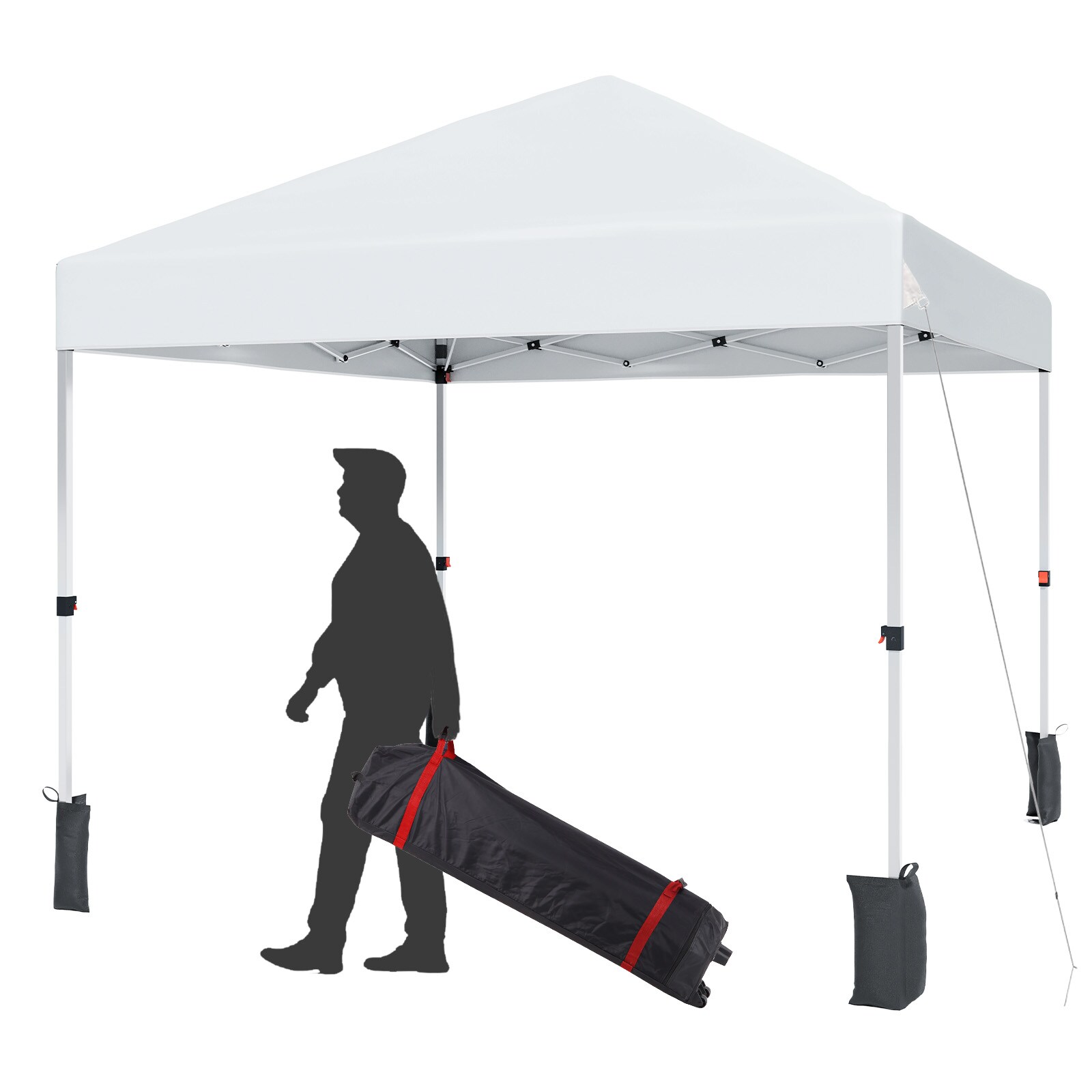 IdealHouse 8x8FT Pop Up Canopy Tent - Lightweight Outdoor Shelter with ...