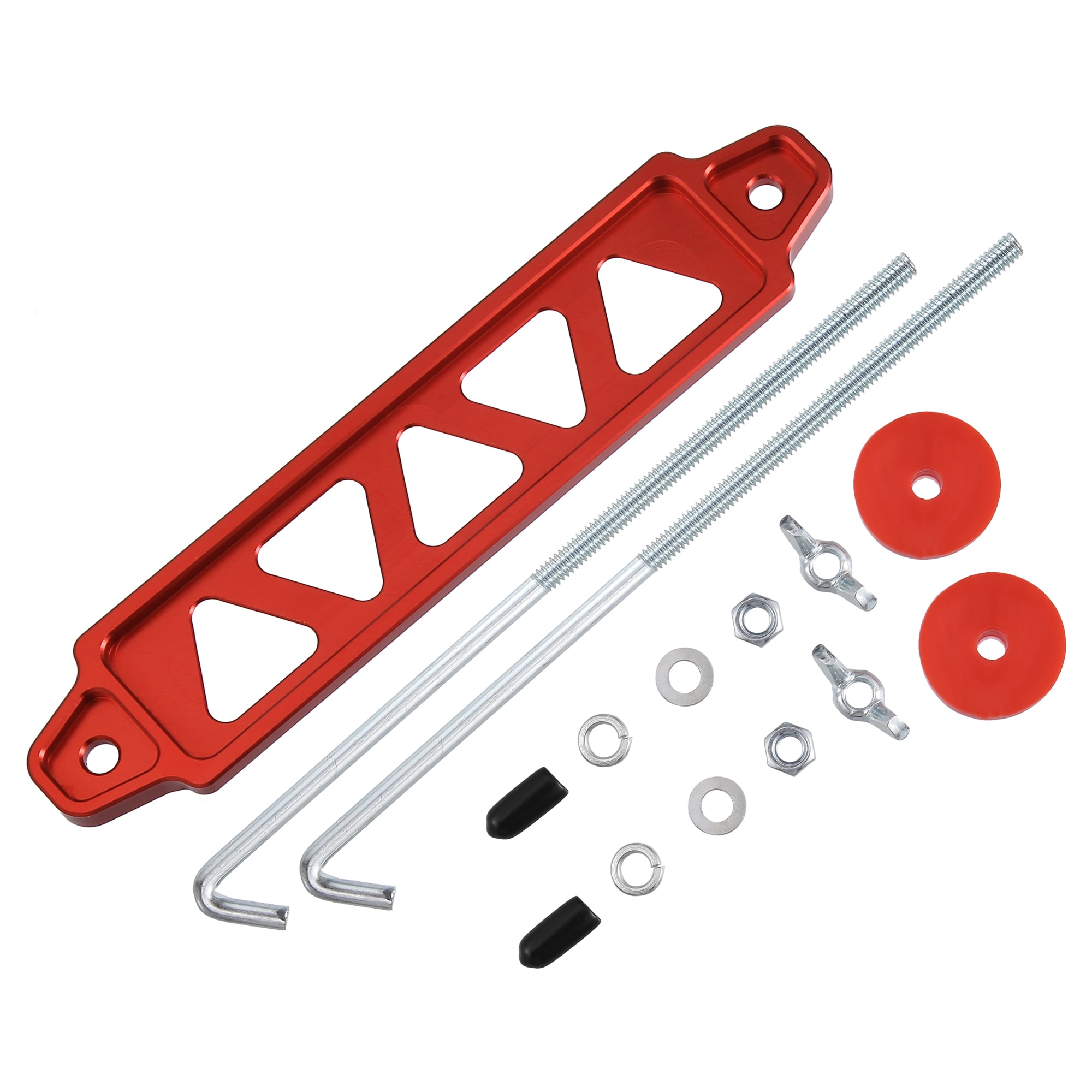 Unique Bargains 1 Set Battery Hold Down Bracket Tray Tie Down Kit for ...