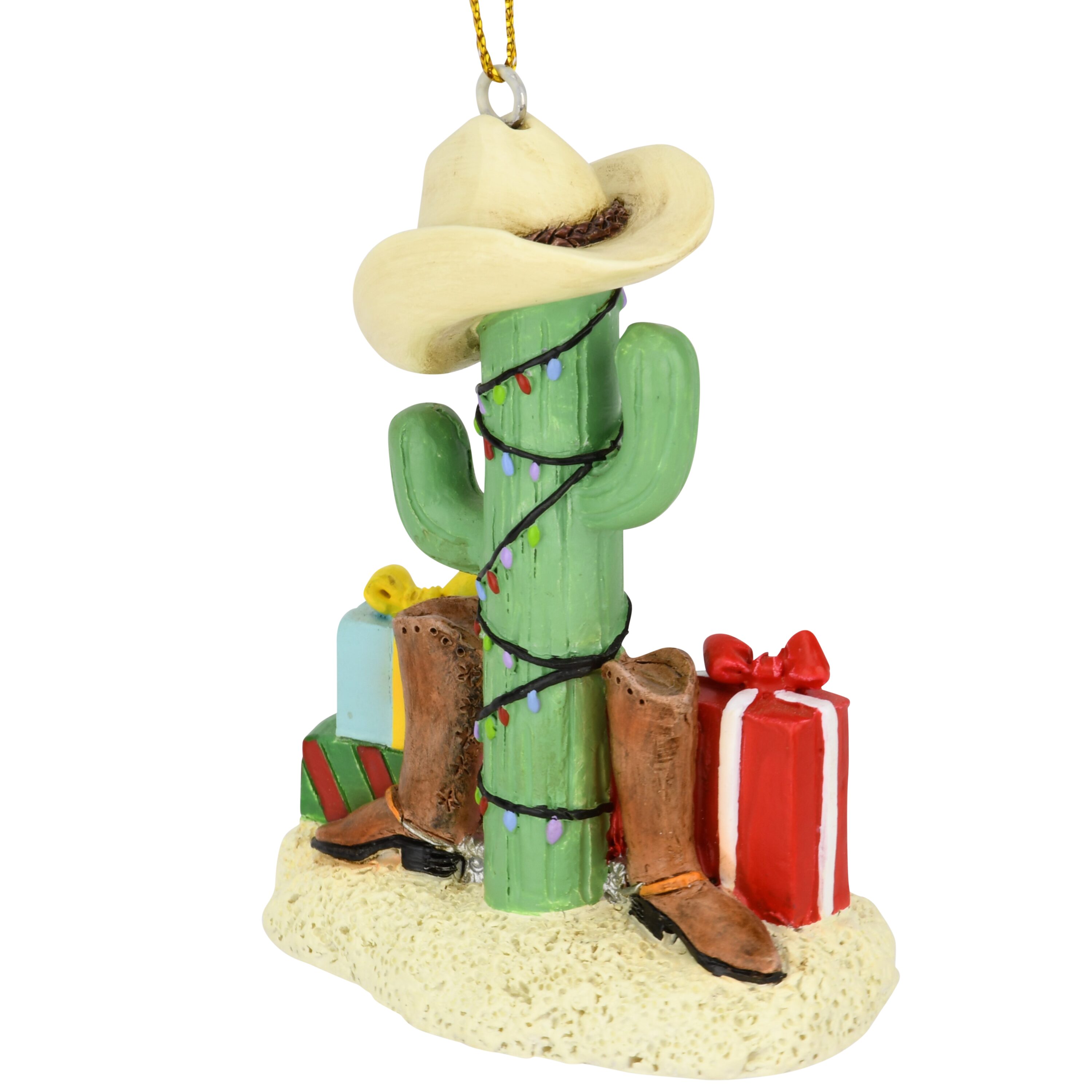 Tree Buddees Cactus Christmas Tree with Cowboy Boots Cowboy Hats and ...