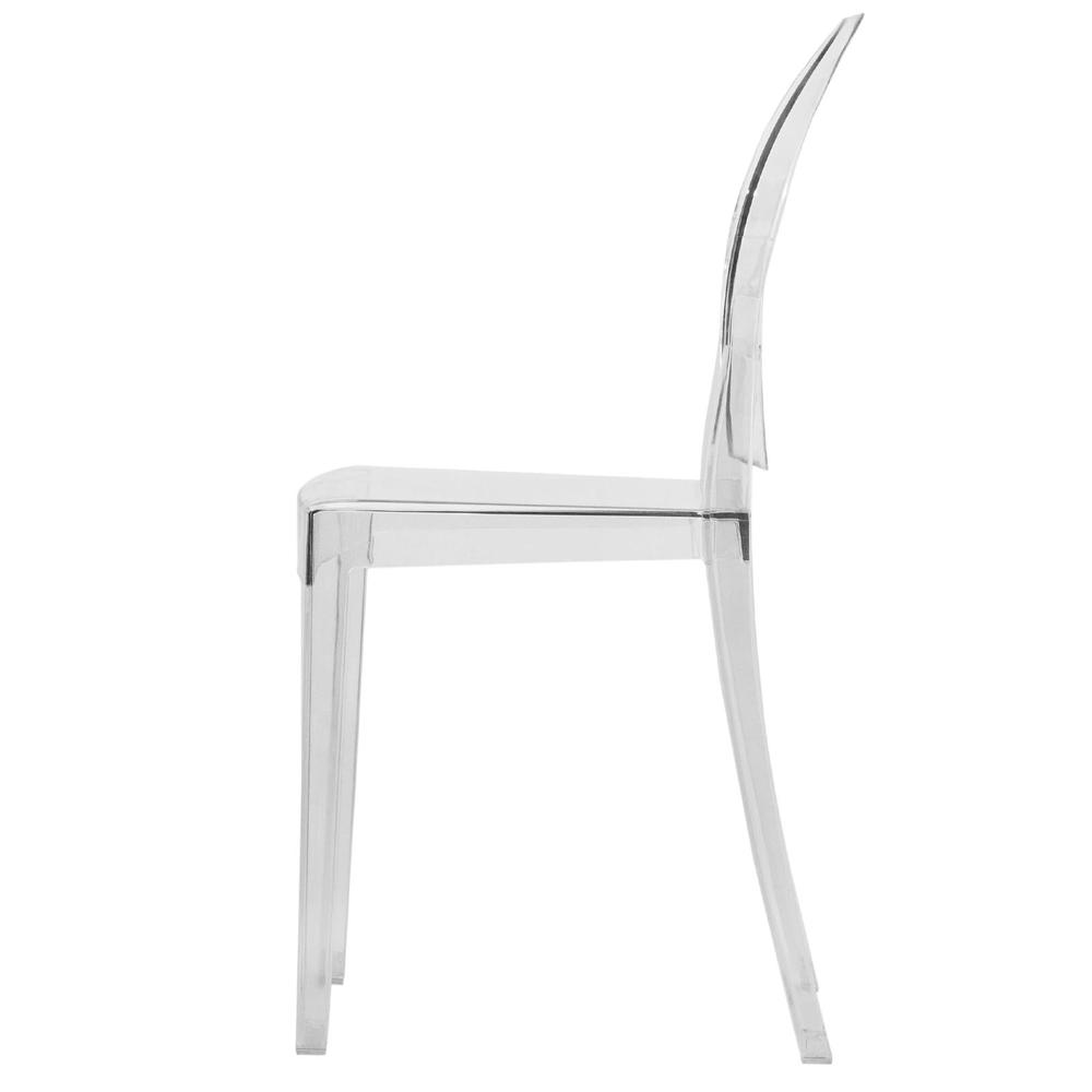 Leisuremod Marion Transparent Acrylic Modern Chair in the Dining Chairs ...