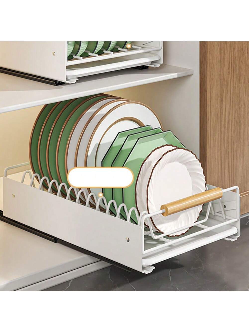 Qeetex Pull Out Cabinet Organizer.Heavy Duty Slide Out Drawers Fixed ...