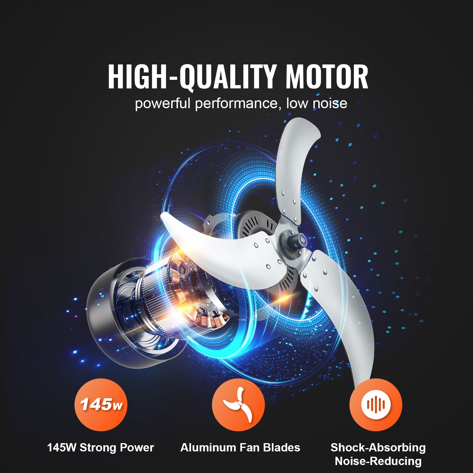 VEVOR Drum Fan 24 Inch High Velocity Industrial Shop Fan Heavy Duty ...