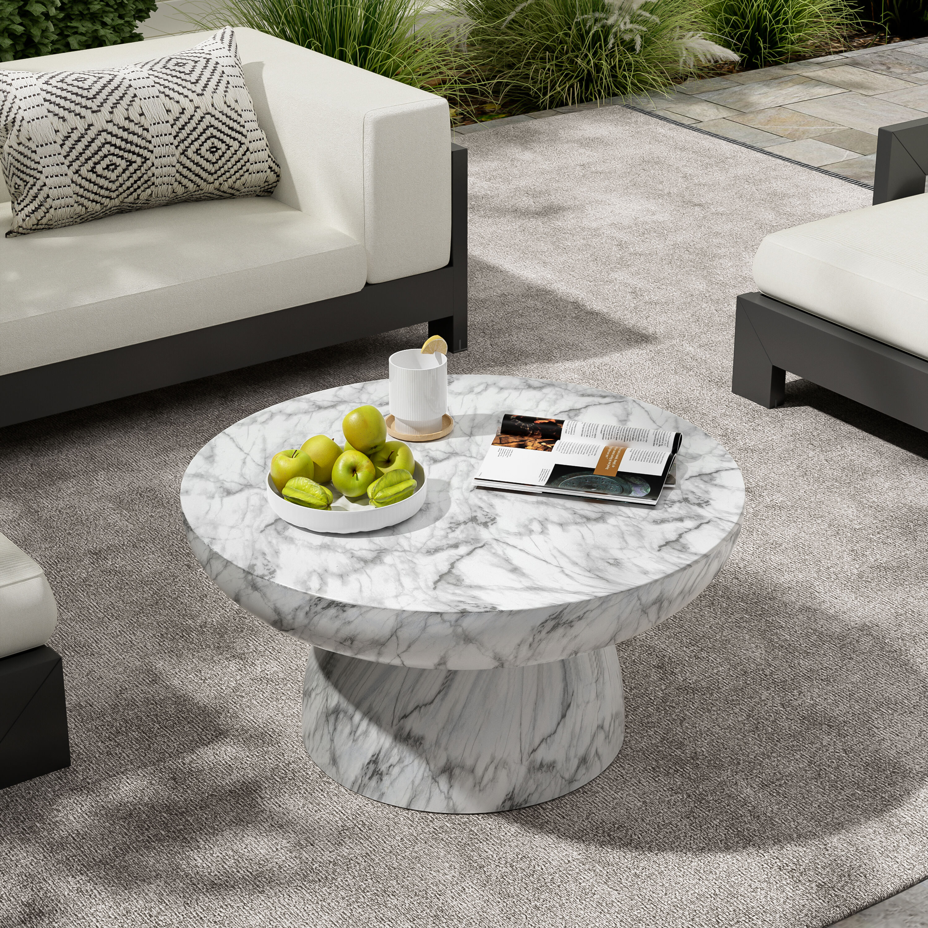 Blisstyle Coffee Table Modern Coffee Table Living Room Center Table in ...