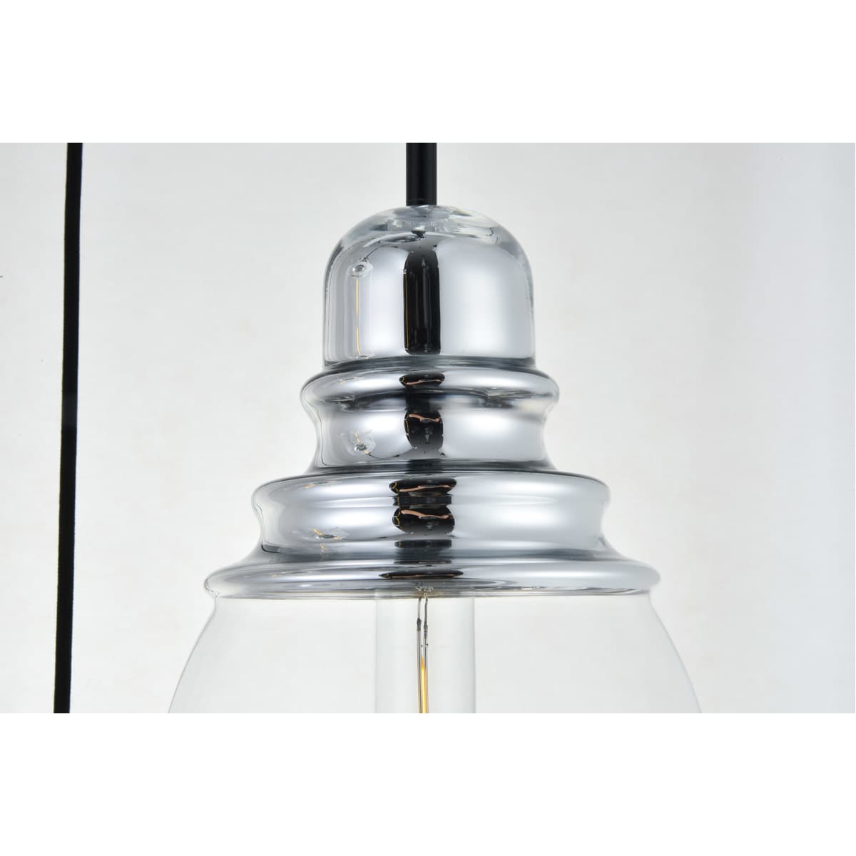 Elegant Lighting Living District LD2239C Kenna 3 Light 173 inch Chrome ...