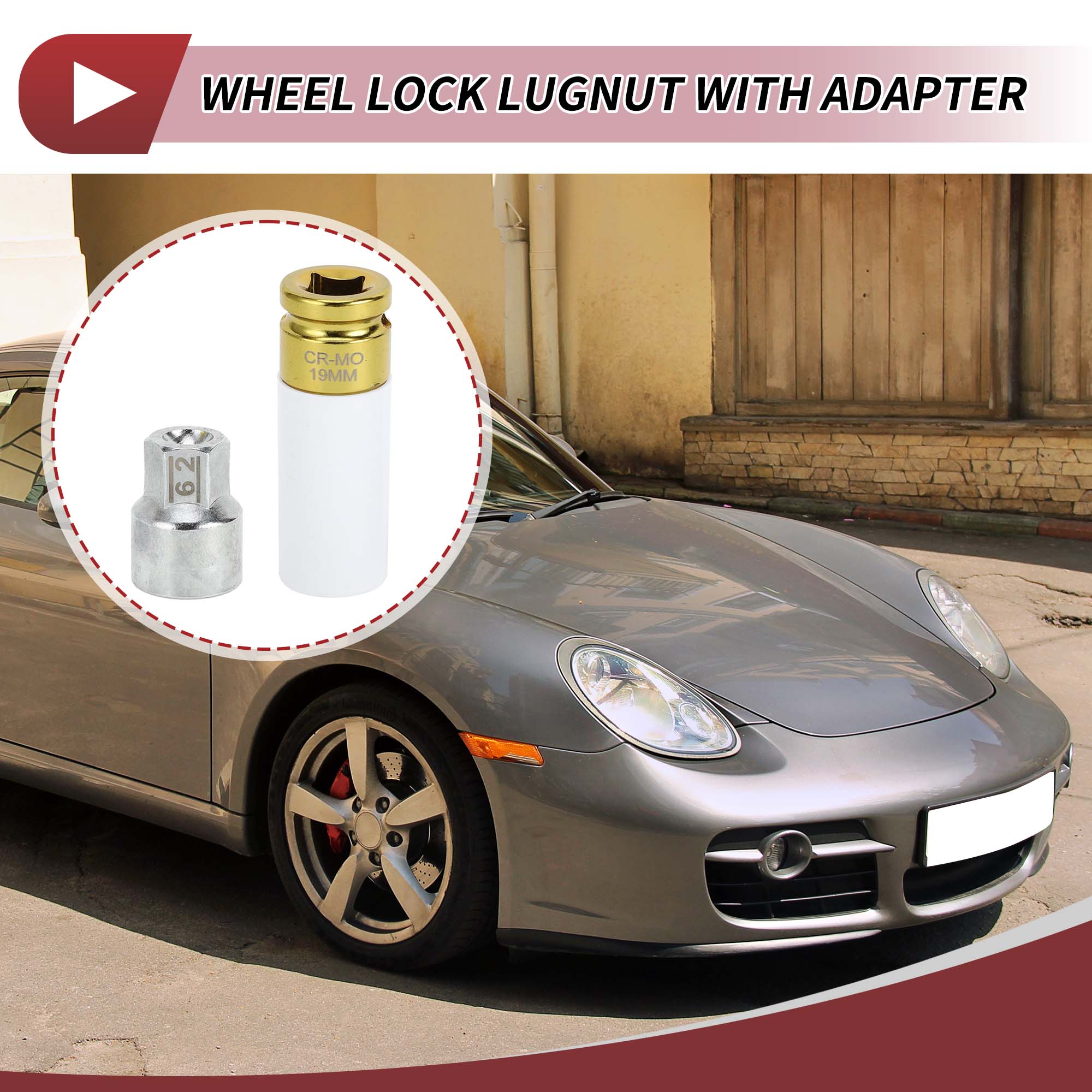 Unique Bargains 1set Wheel Lock Lugnut for Porsche Cayenne Cayman 16 ...
