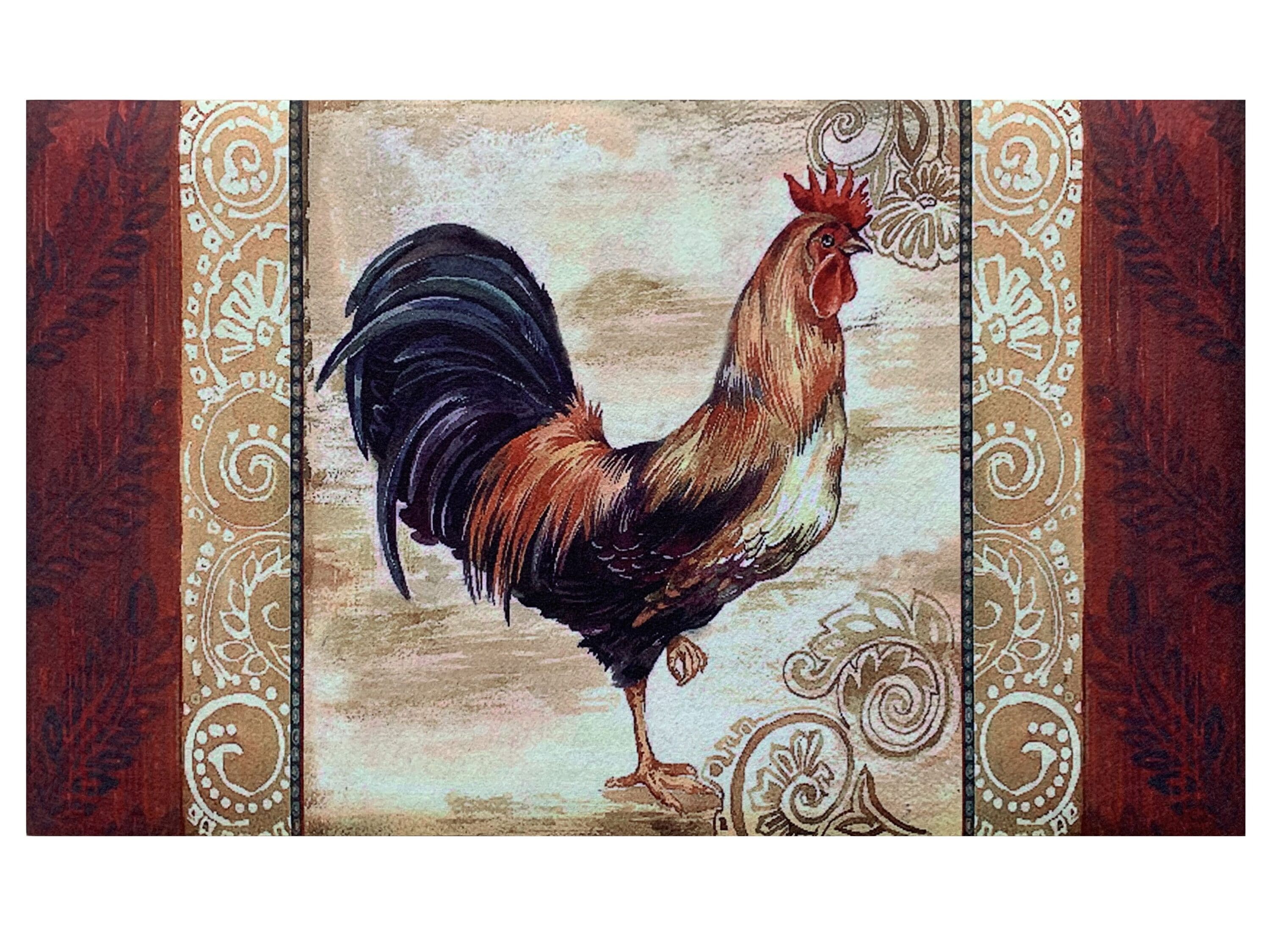 KATE AURORA Montauk Accents Country Barn Farmhouse Rooster Welcome ...