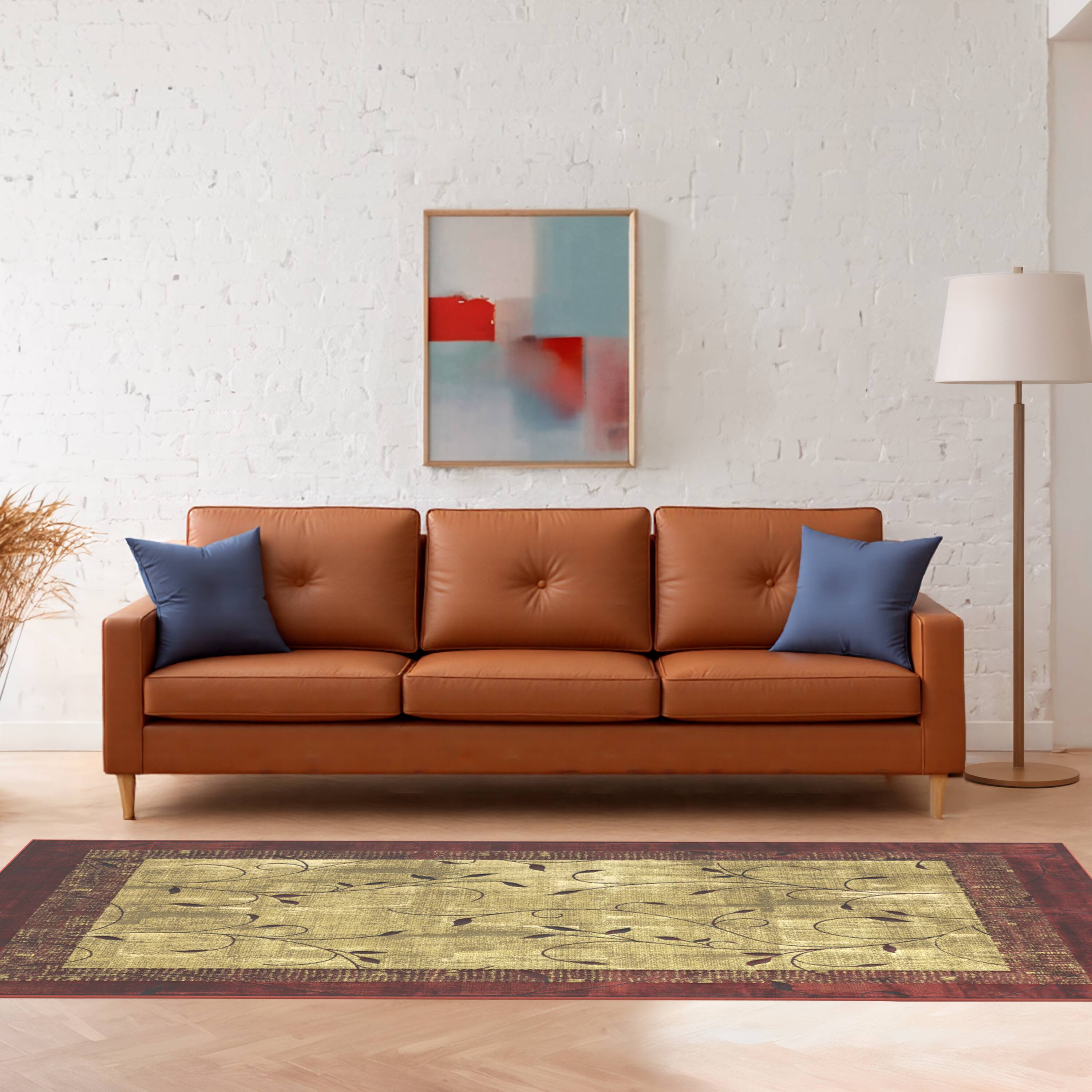 allen + roth Tinsley Red 10 x 13 (ft) Loomed Polypropylene Red ...