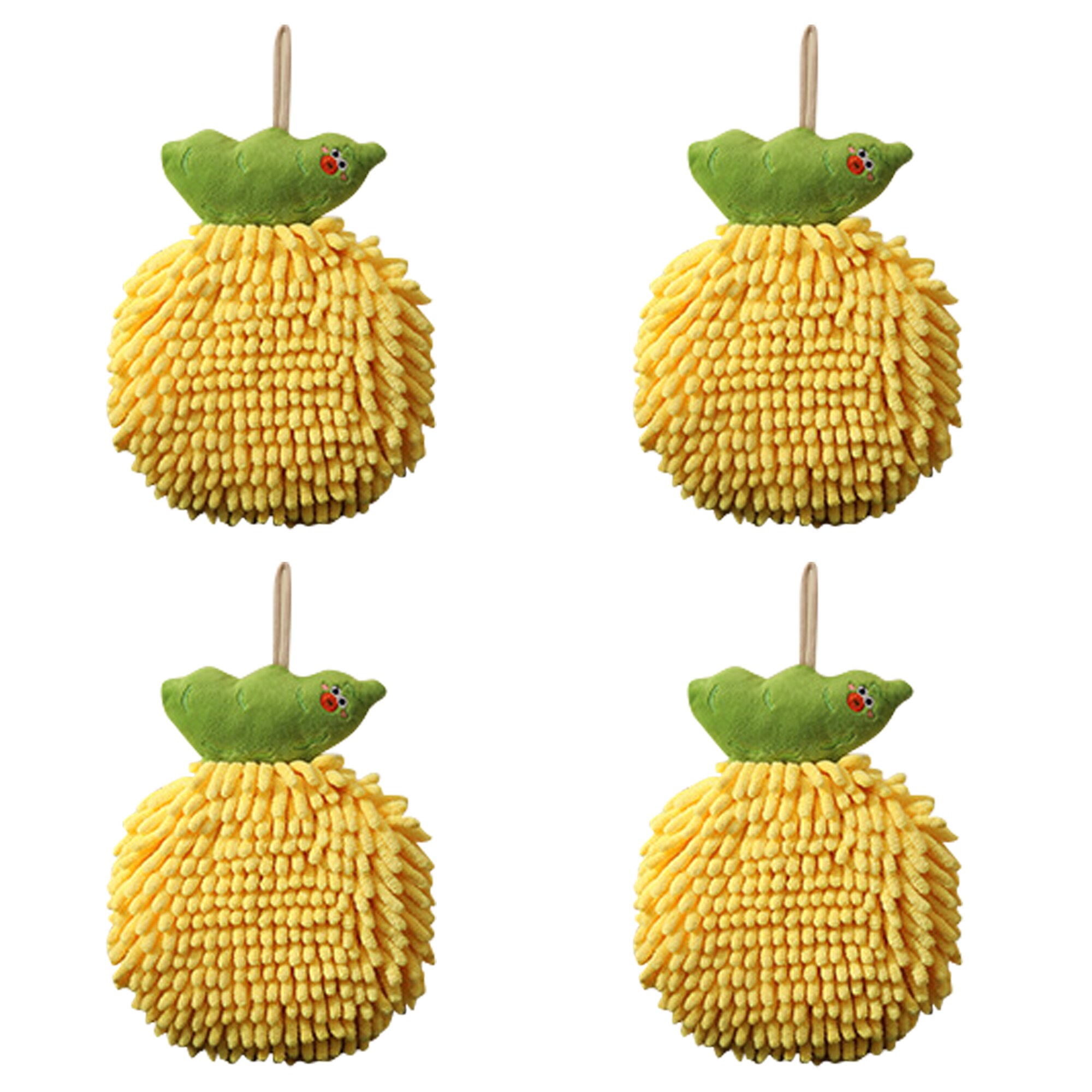 Unique Bargains Cute Cartoon Fuzzy Ball Hand Towels Soft and Quick Dry ...