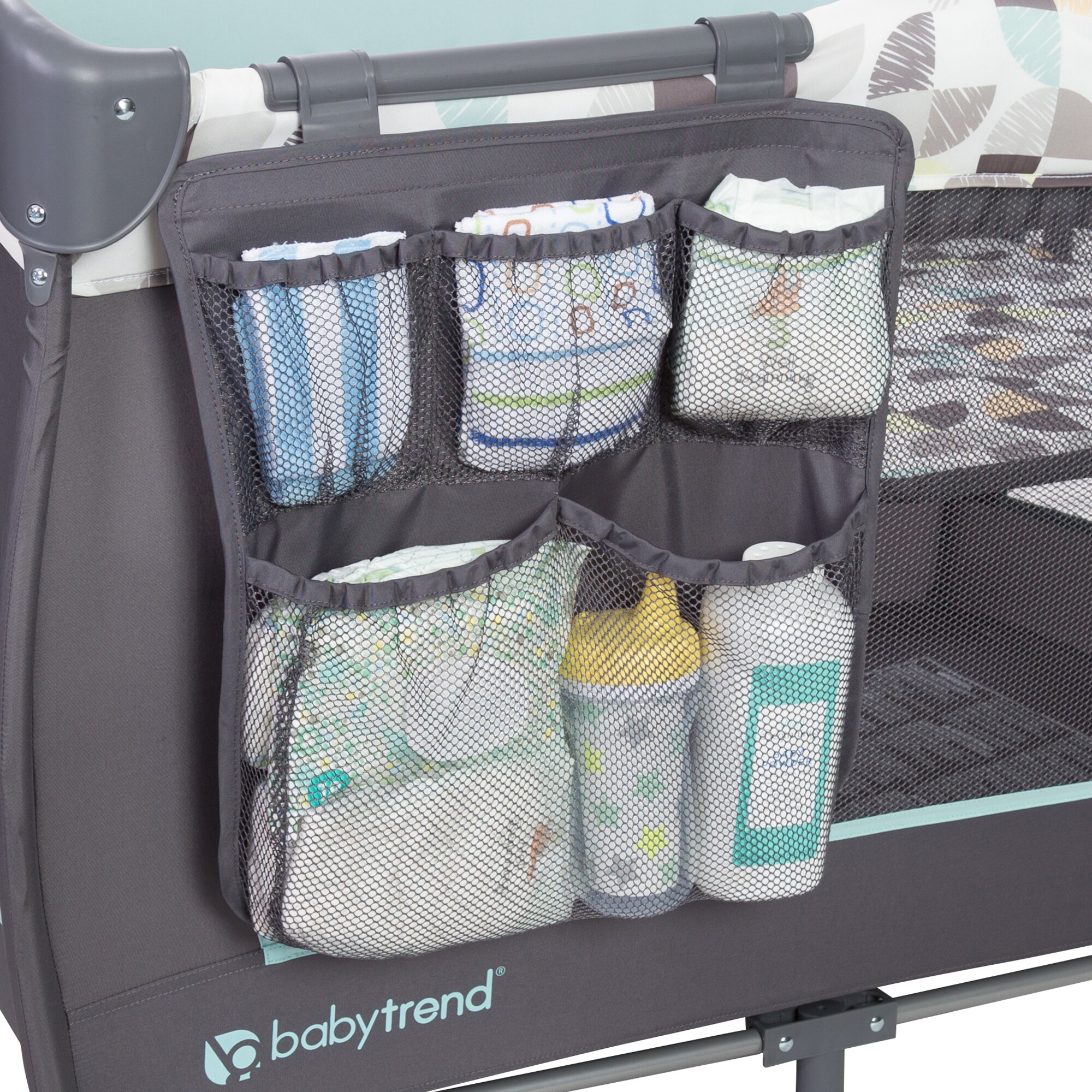 Baby Trend Trend-E Nursery Center Playard Portable Crib w/ Bassinet ...