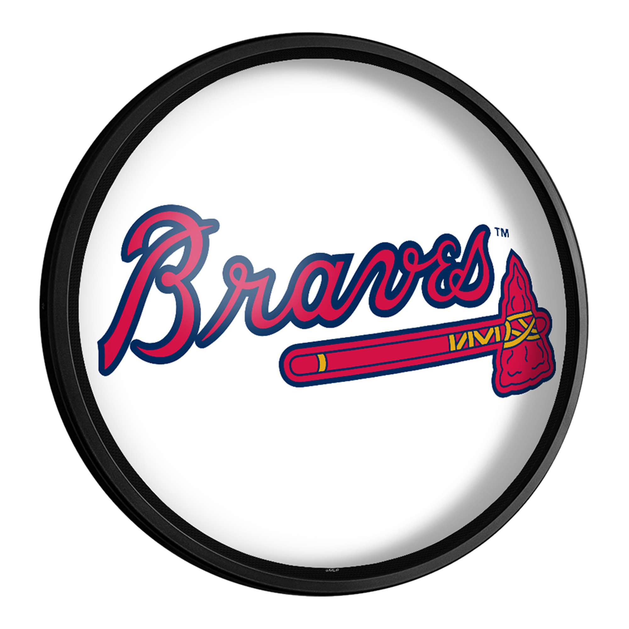 The Fan-Brand Atlanta Braves Slimline Wall Lights 18-Inches Constant ...