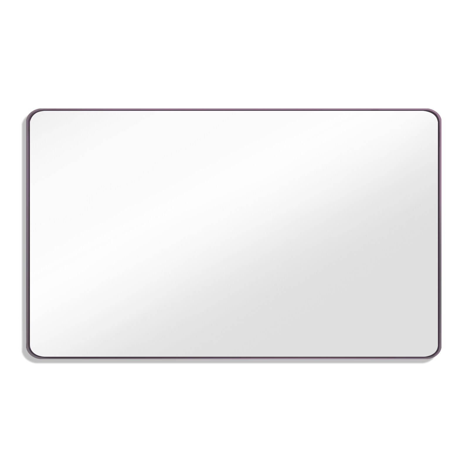 Poinic 60-in W x 36-in H Rectangle Oil Rubbed Bronze Framed Vanity ...