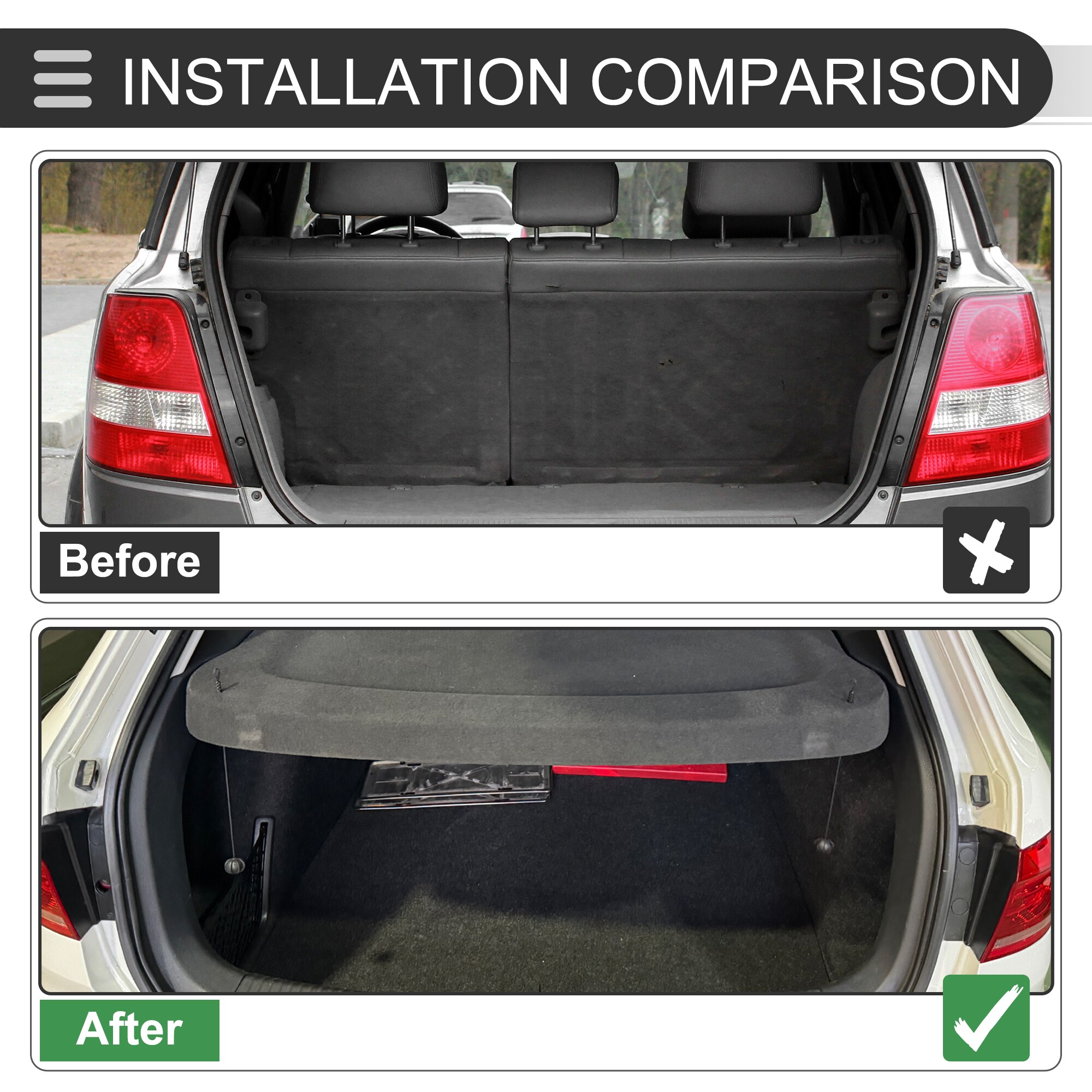 Unique Bargains Car Cargo Cover Board for Volkswagen Taos 2022-2024 ...