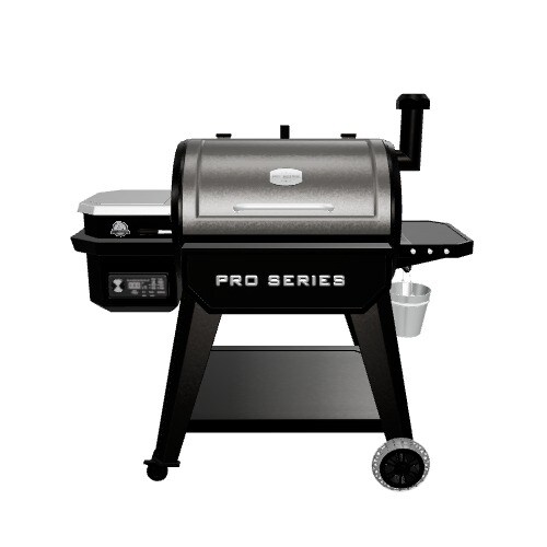 Pit Boss Wood Pellet Pro Series 850-Sq in Hammertone Pellet Grill with ...