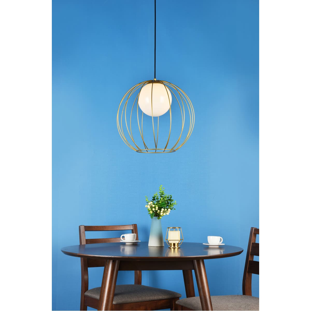 Elegant Lighting Living District LD2345BR Wetzel 1 Light 16 inch Brass ...