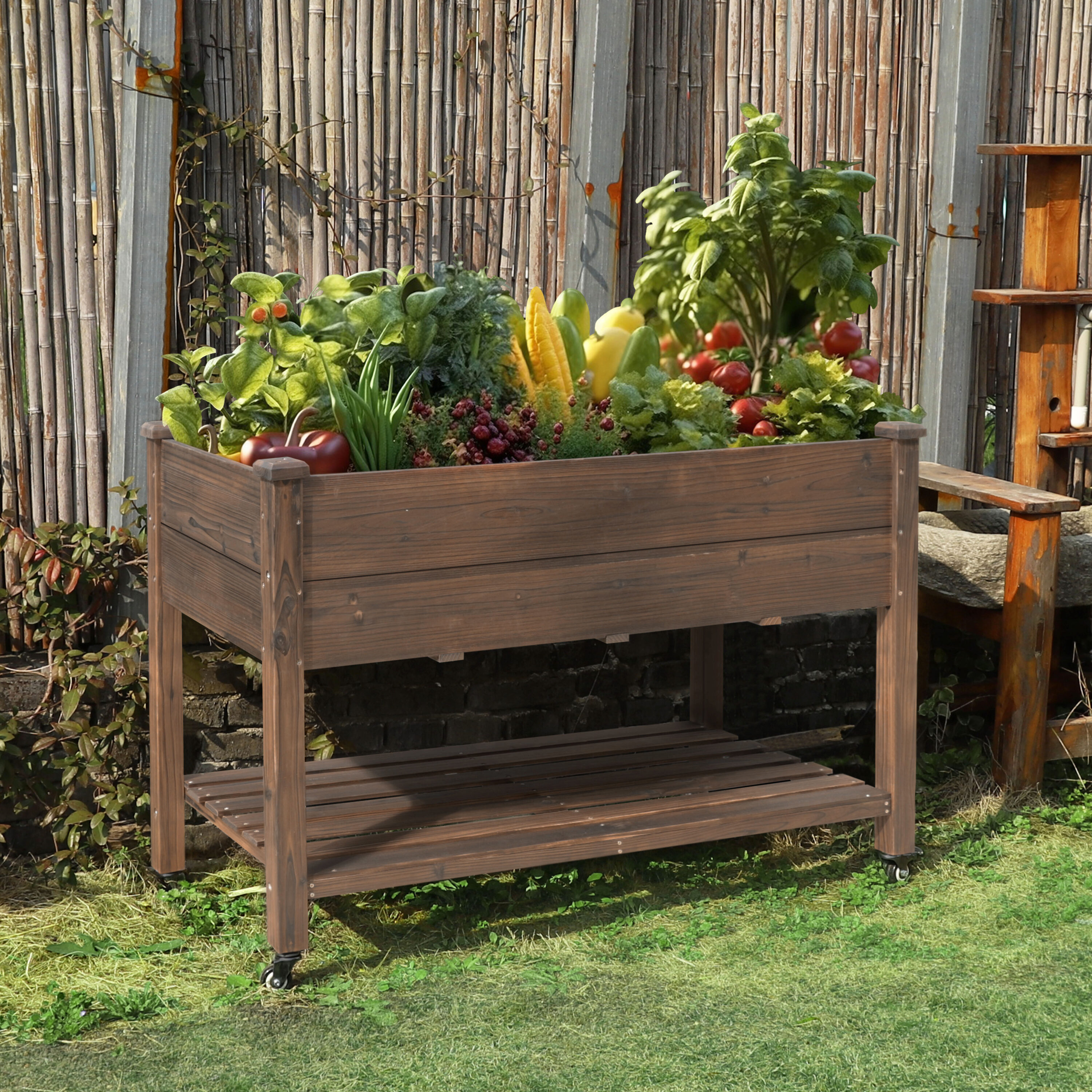 Liner(s) Included Fence Included Raised Garden Beds at Lowes.com