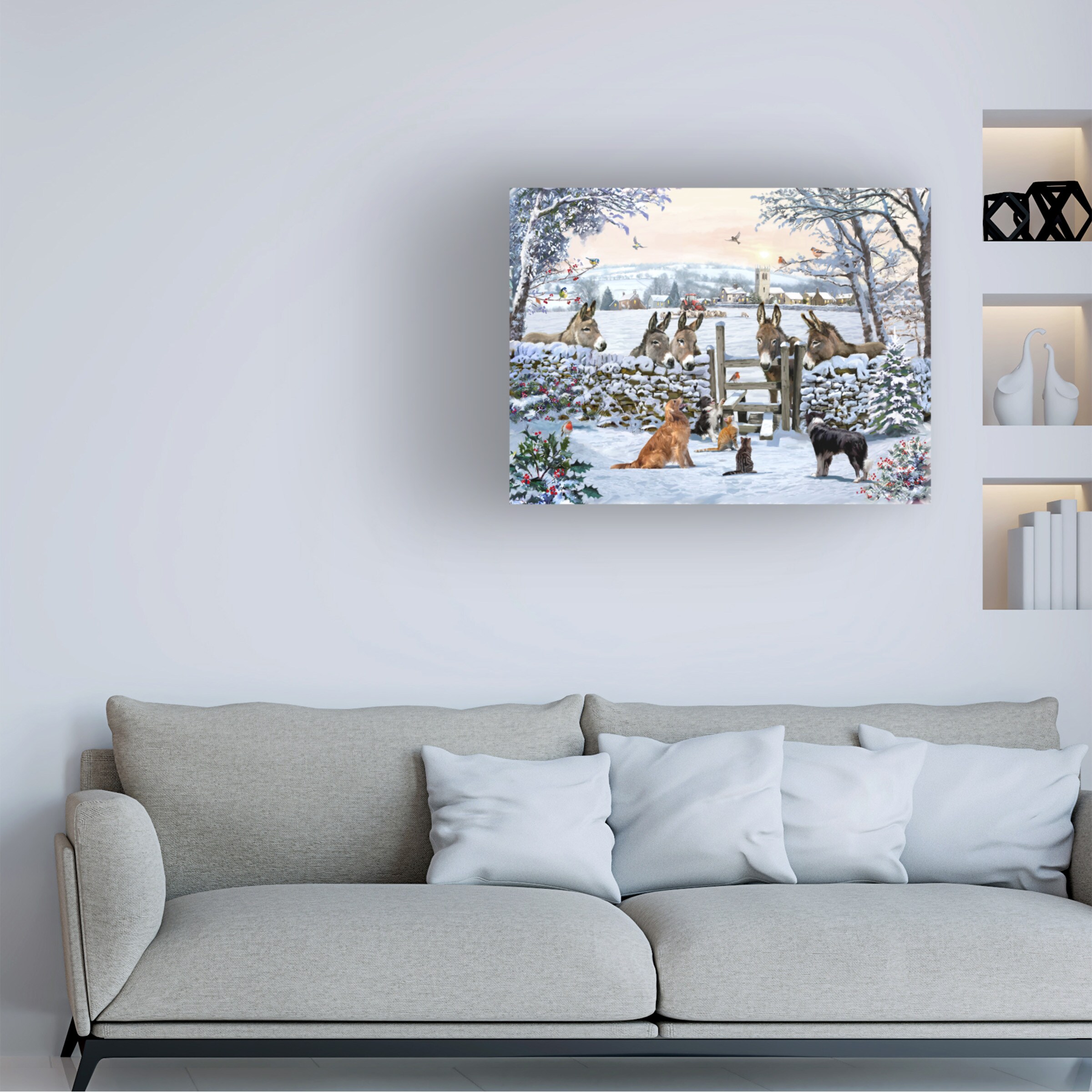 Trademark Fine Art The Macneil Studio 'Donkey Encounter' Canvas Art in ...