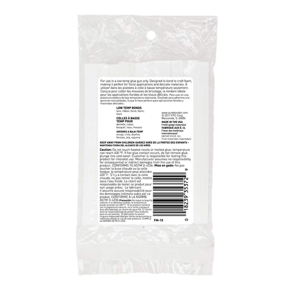 SUREBONDER Foam Stik All-Purpose Mini Glue Sticks 0.27 in x 4 in White ...