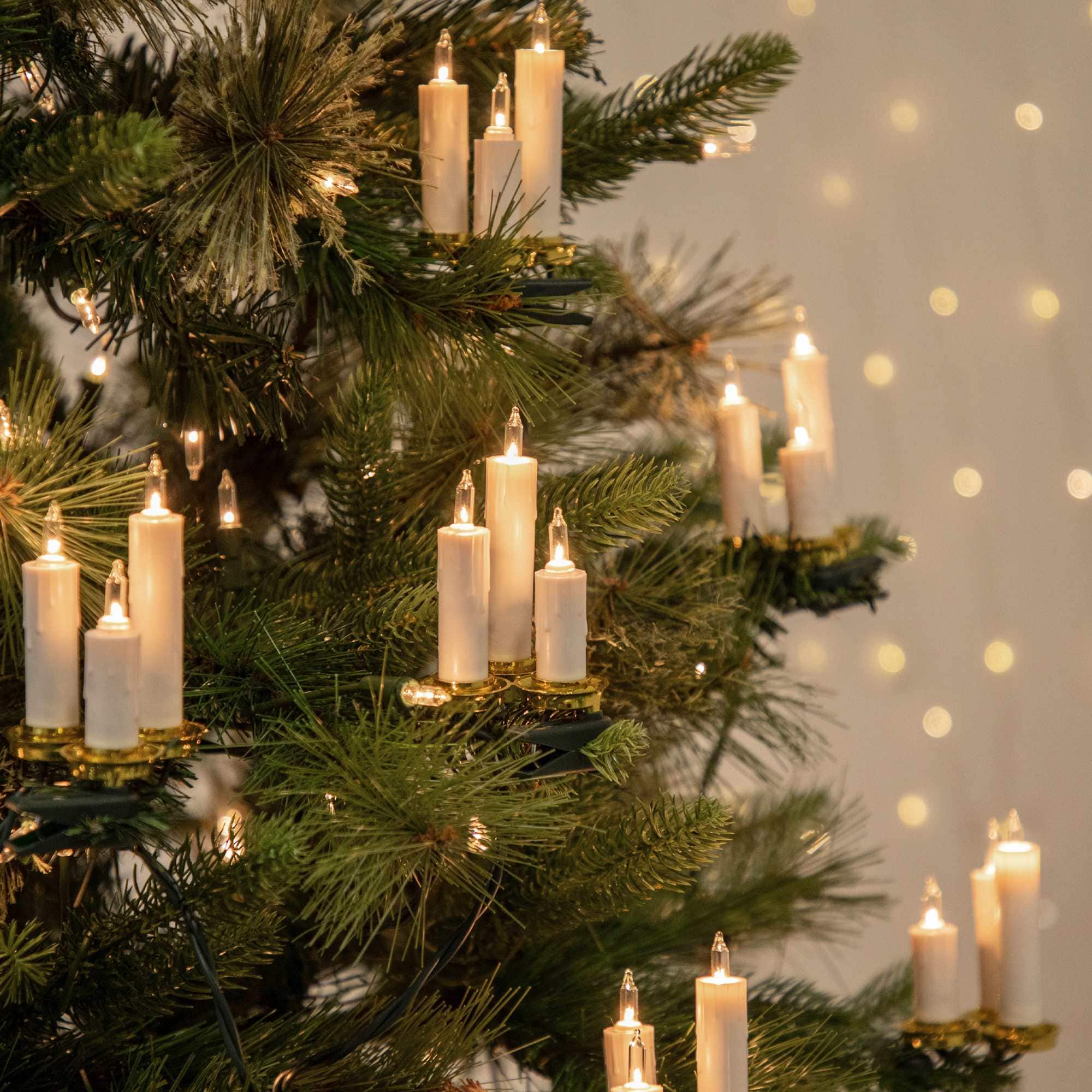 Northlight Dripping Clip On Candle Cluster Christmas Lights - 6.5 feet ...