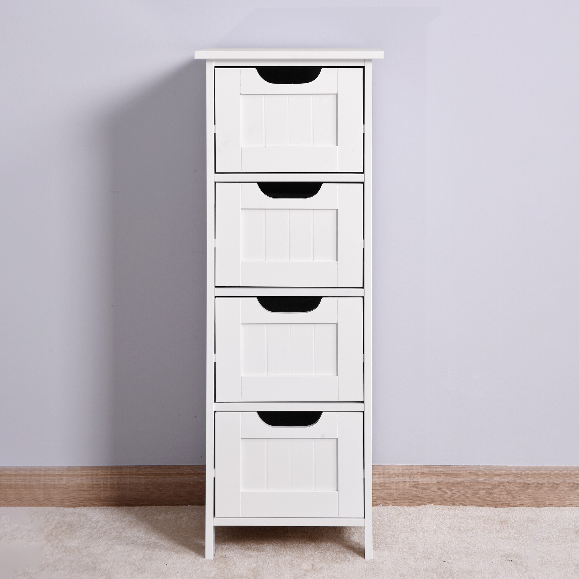 AAZJ Linen Cabinets 11.8-in x 32.3-in x 11.8-in White Freestanding ...