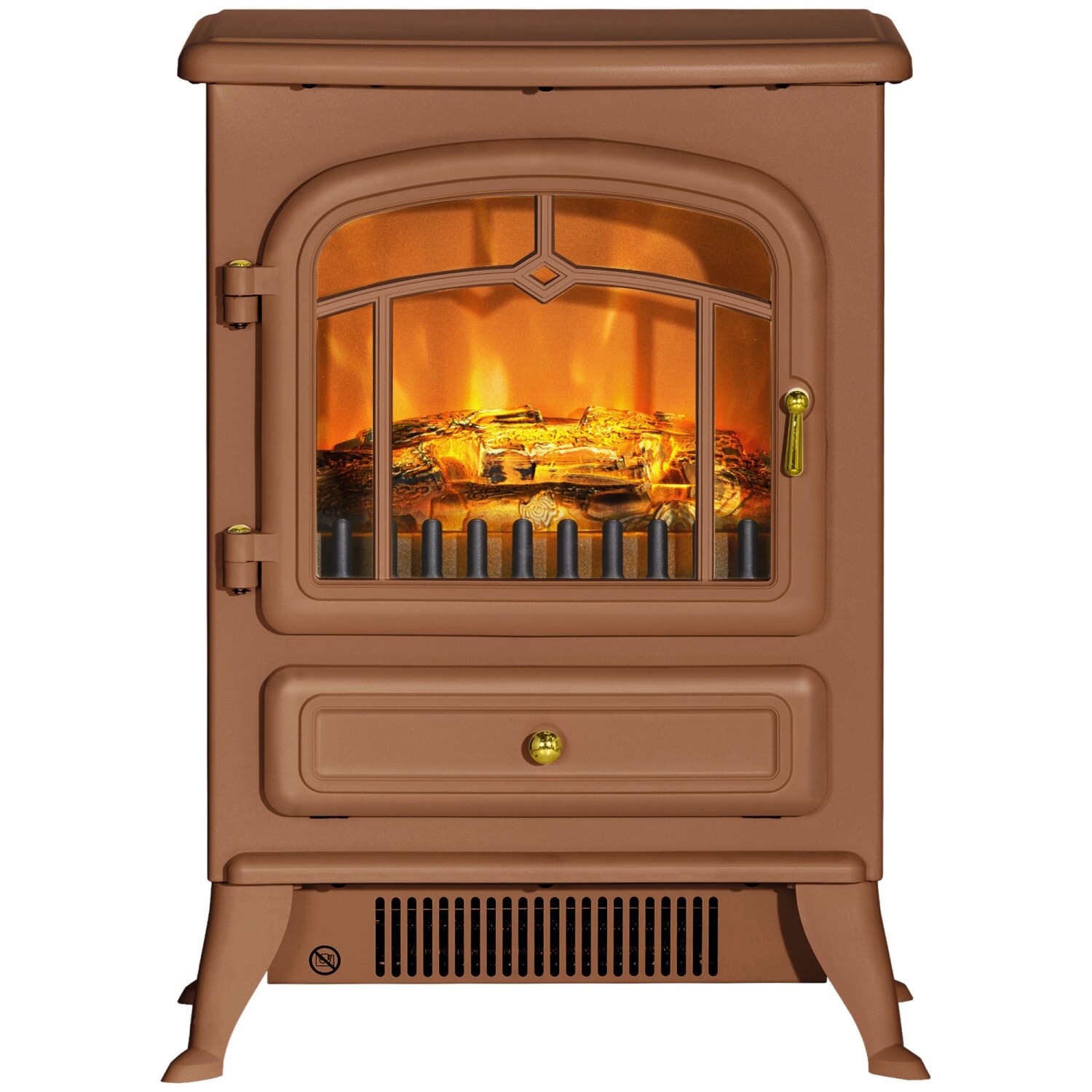 Wooakway Electric Fireplace Heater Freestanding Small Electric ...