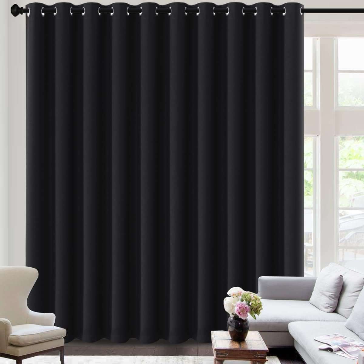 H.Versailtex Premium Blackout Curtain Panel Pair Grommet Top 18 x 96 in ...