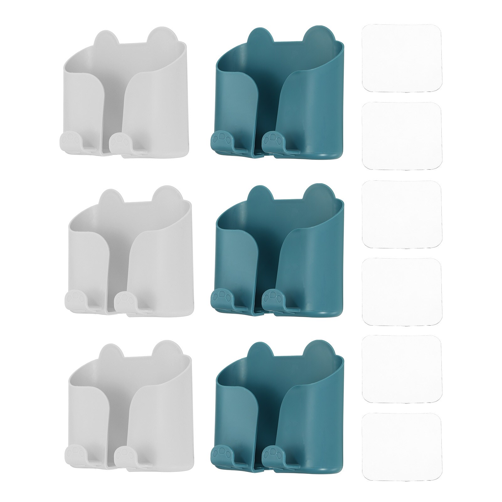 PATIKIL Remote Control Holders/6 Pack Wall Mount Media Storage Box Self ...