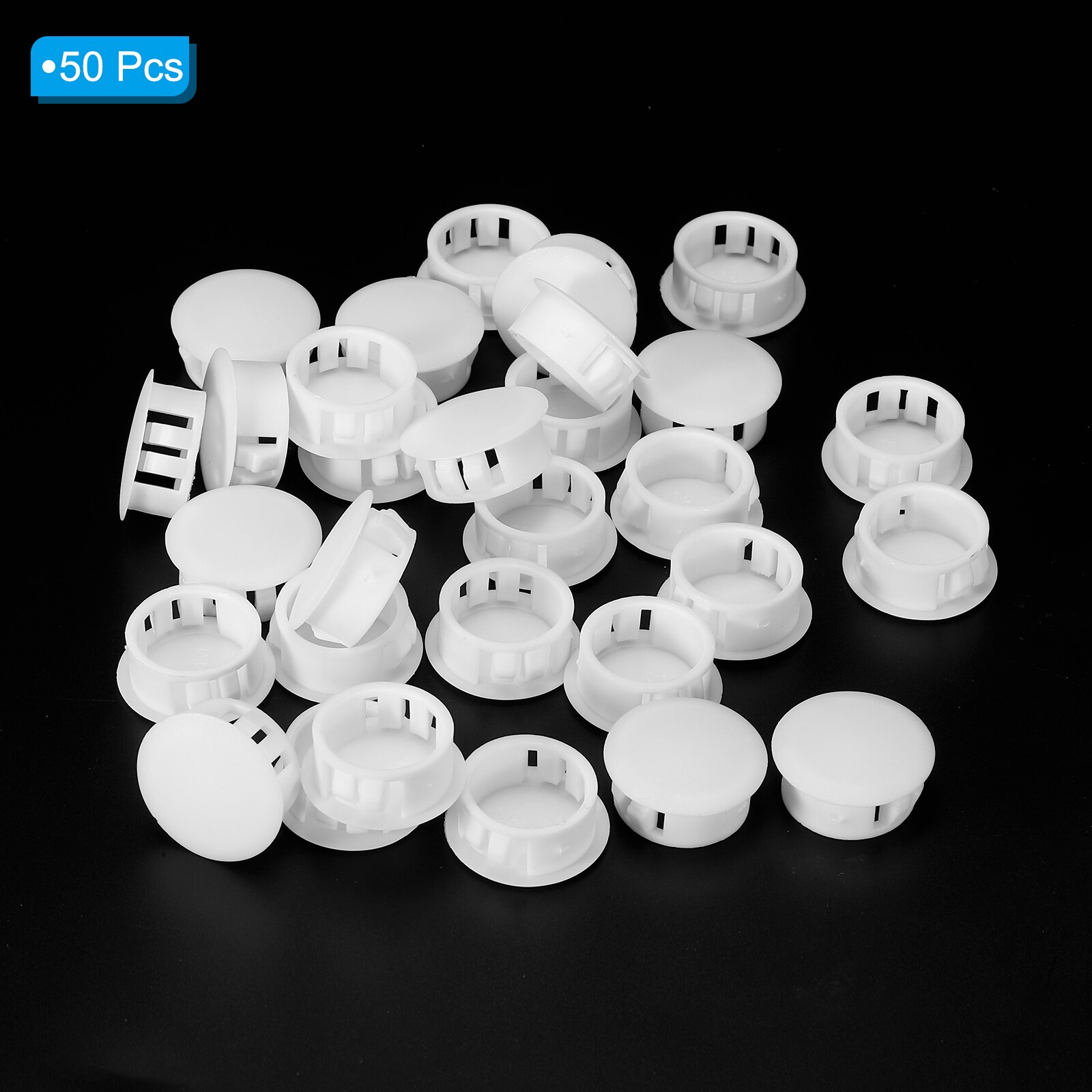 PATIKIL Hole Plugs Plastic 50pcs 19mm(3/4 Inch) Screw Bumper Hole Plug ...