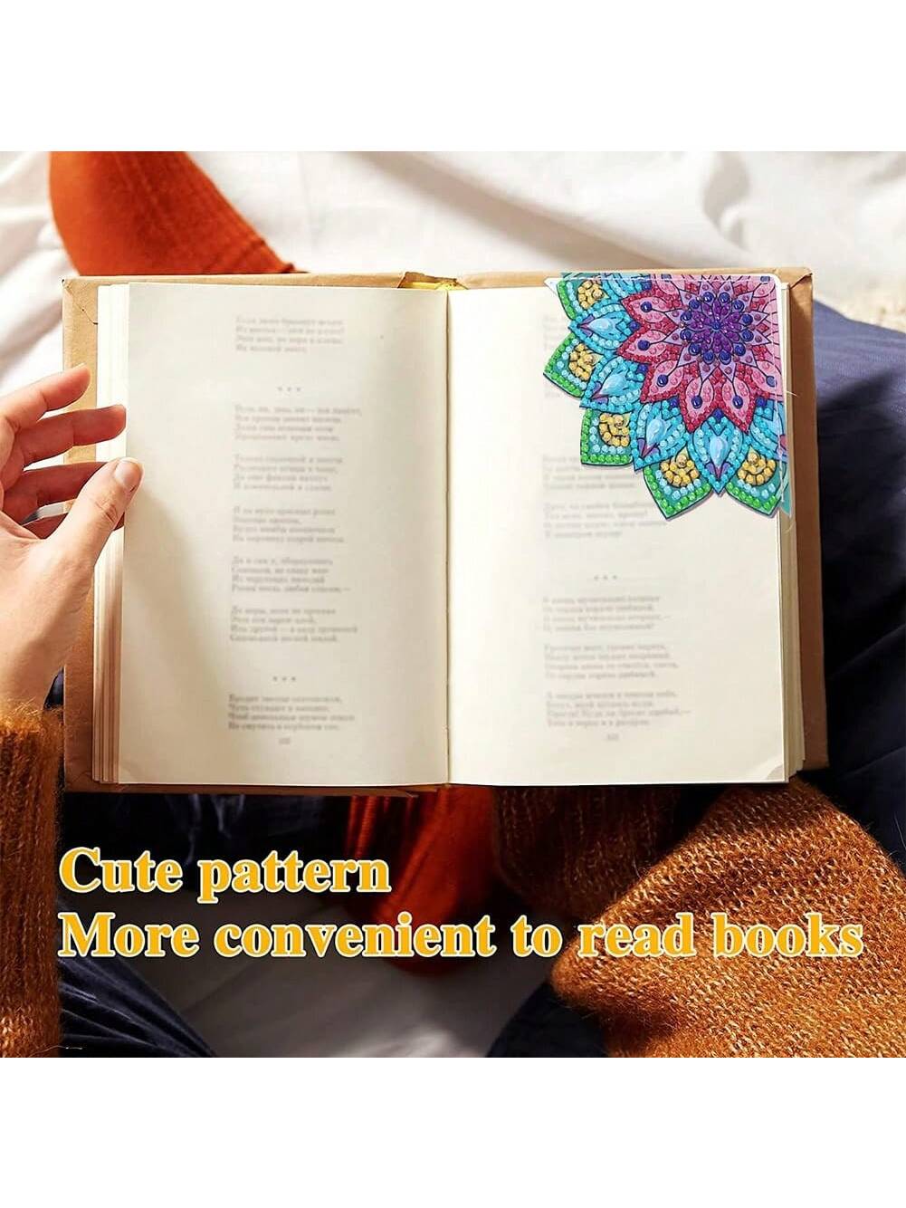 Qeetex 8Pcs Corner Bookmarks. Portable 5D DIY Diamond Art Page ...