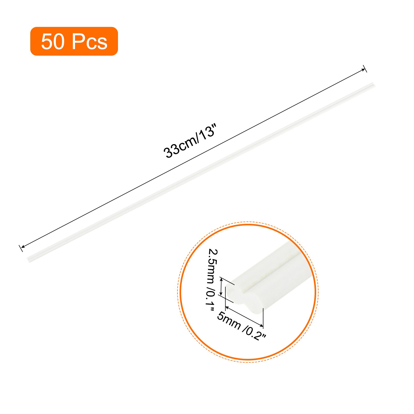 Unique Bargains 50pcs 13 Inch Plastic Welding Rods PVC Welding Strips ...