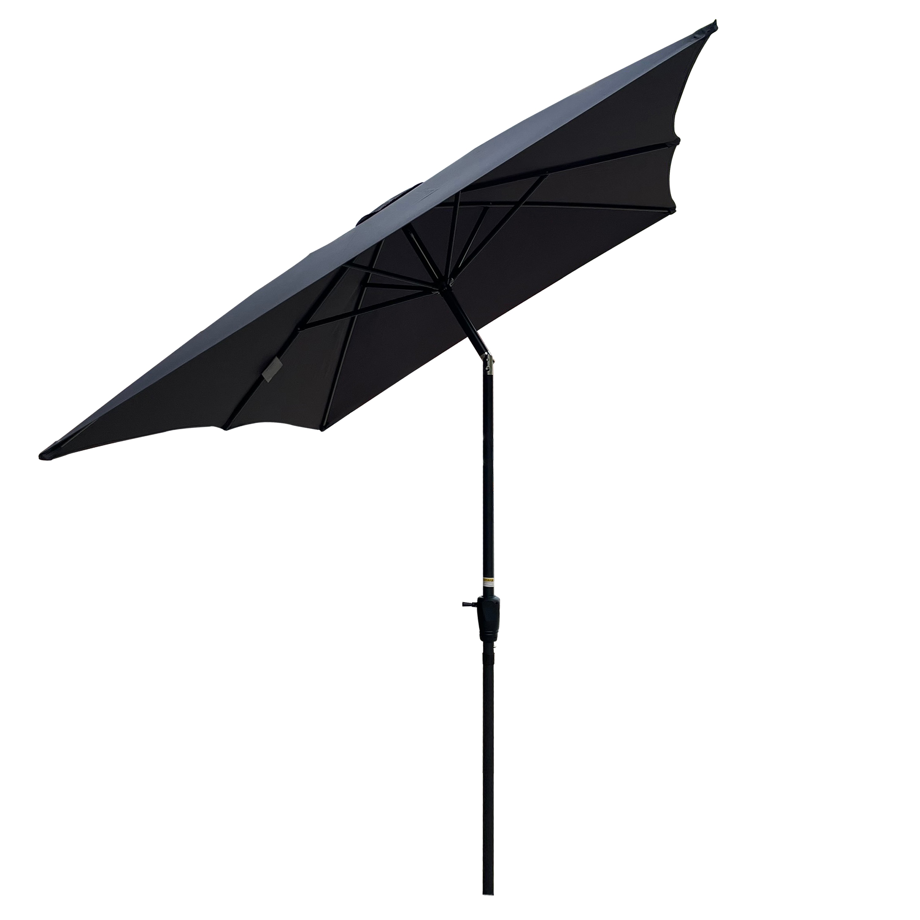 Kahomvis 9-ft Steel Gray Crank Garden Patio Umbrella in the Patio ...