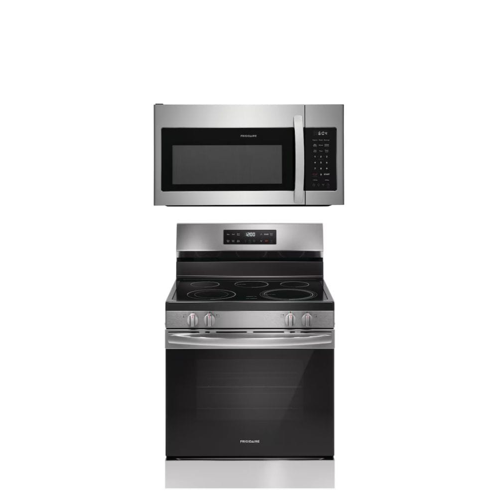 Shop Frigidaire 30-in 5 burner Freestanding Electric Range and 1.8-cu ...