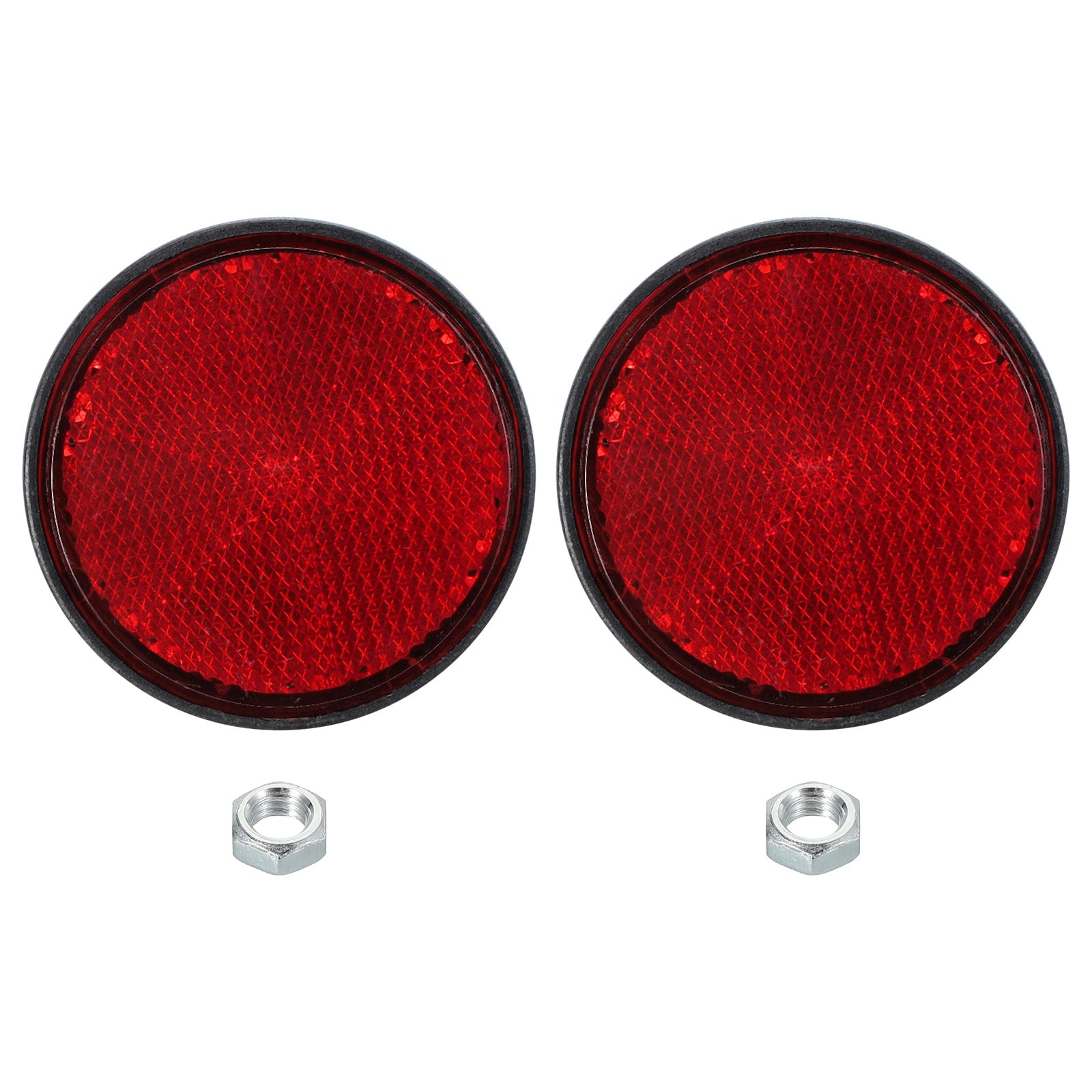 PATIKIL Round Rear Reflectors 2pcs Safety Reflective Warning Reflector ...
