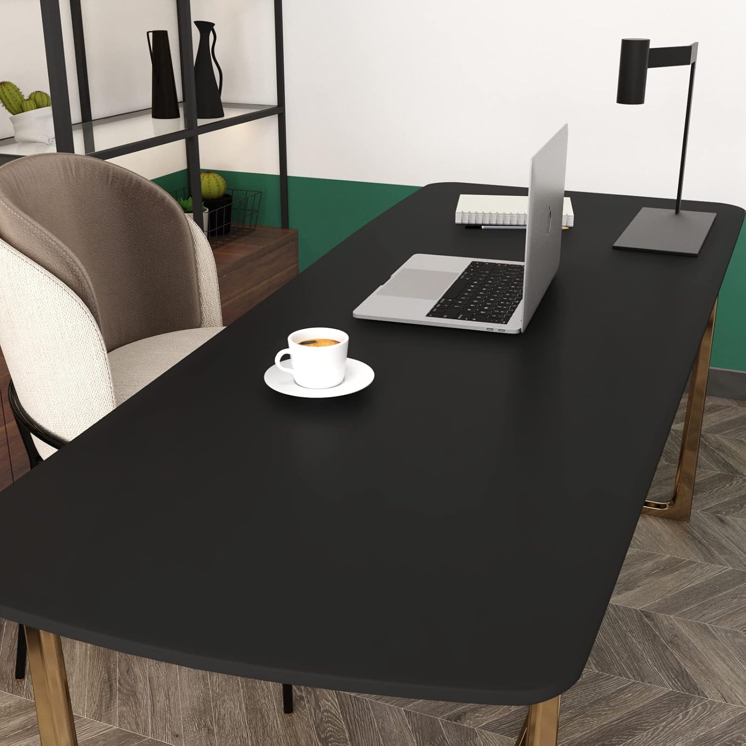 WESTICK Matte Black Wallpaper Peel and Stick Roll Thick Black Contact ...