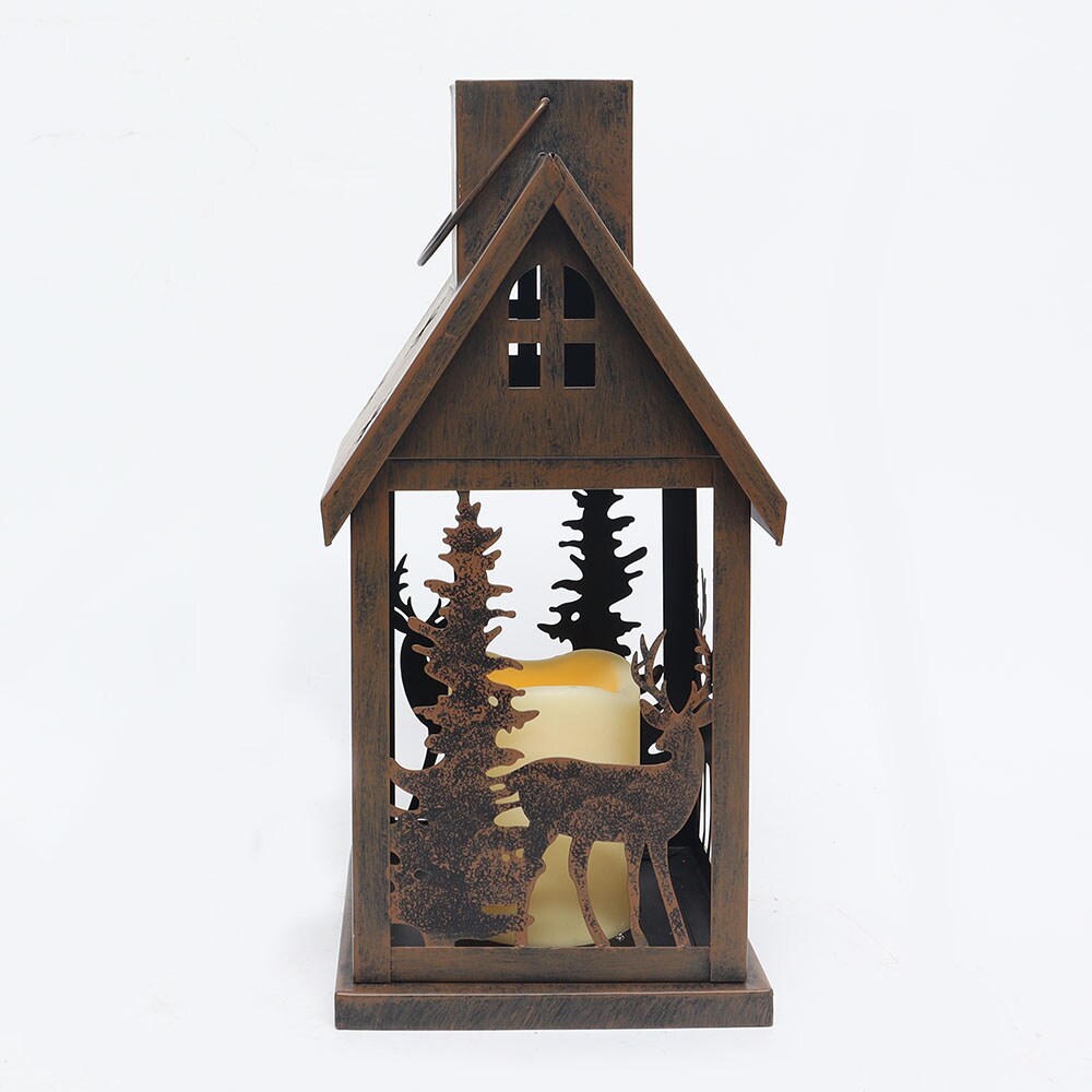 Holiday Living 13-in Lighted Lantern Lantern in the Christmas Decor ...