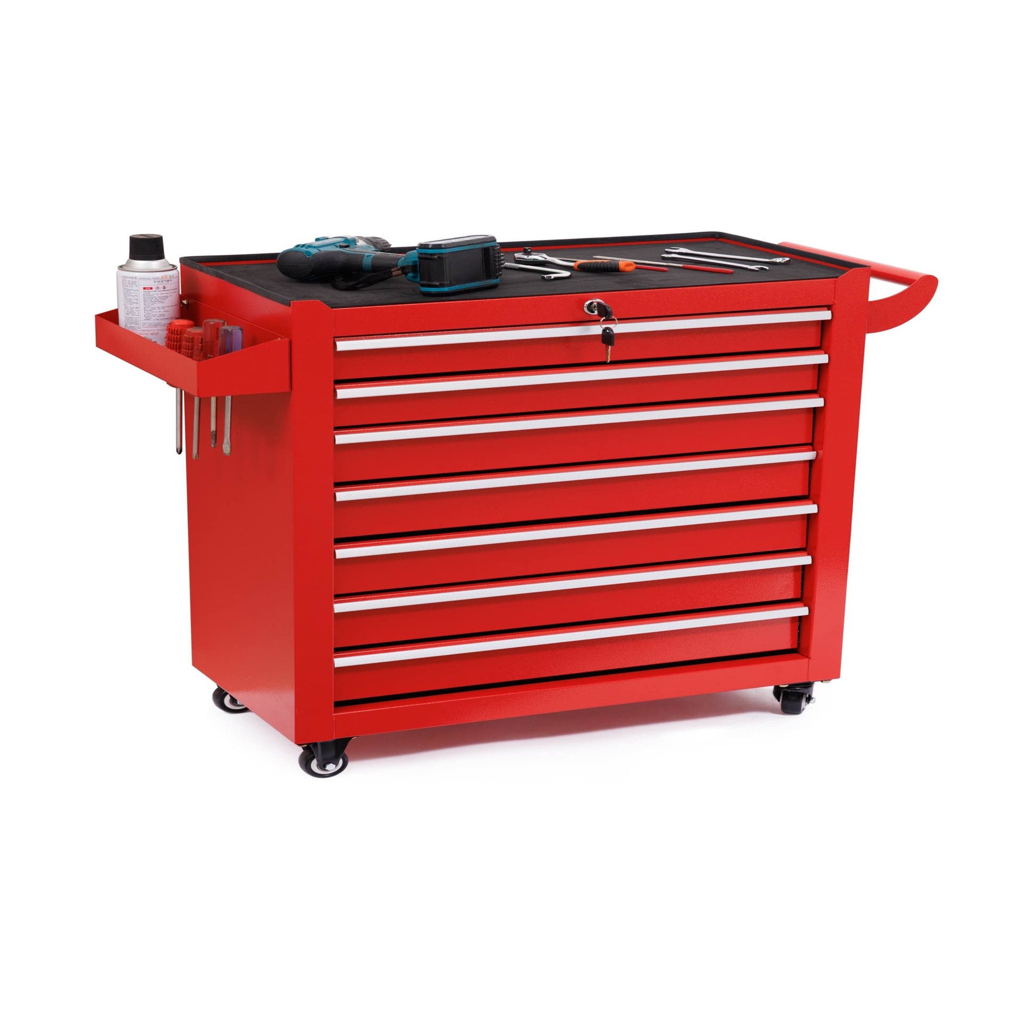 Boyel Living Space Saving 5 Drawer Folding Tool Box Red Heavy Duty ...