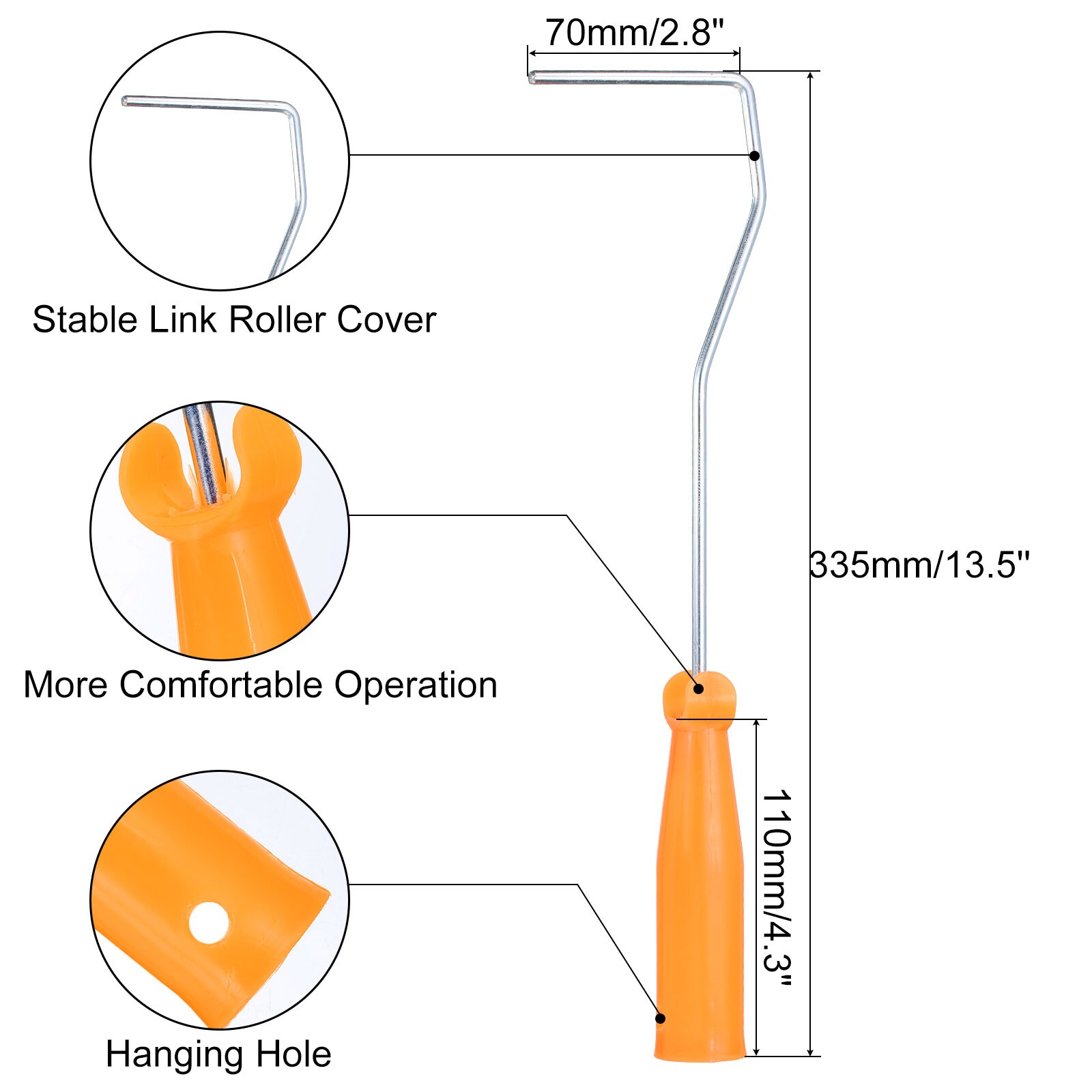 Unique Bargains 1 Set Textured Paint Roller Covers 4 Inch Mini Resilient Sponge Paint Roller ...